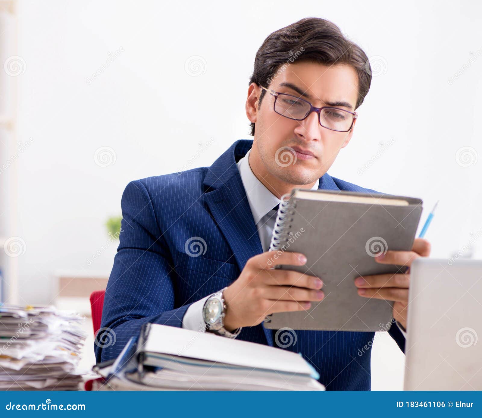 Busy Man Complaining about His Workload Stock Photo - Image of missing ...