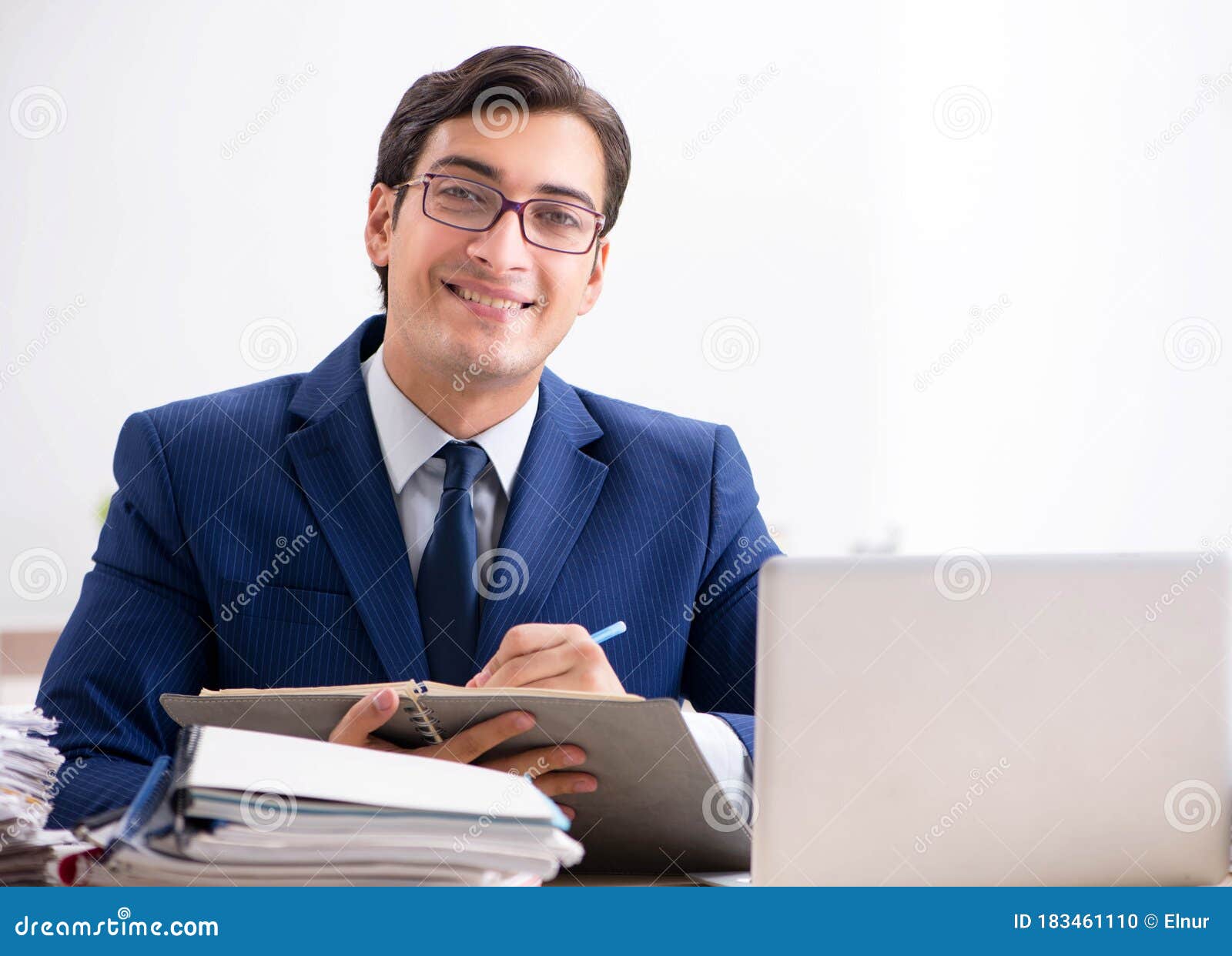 Busy Man Complaining about His Workload Stock Photo - Image of desk ...