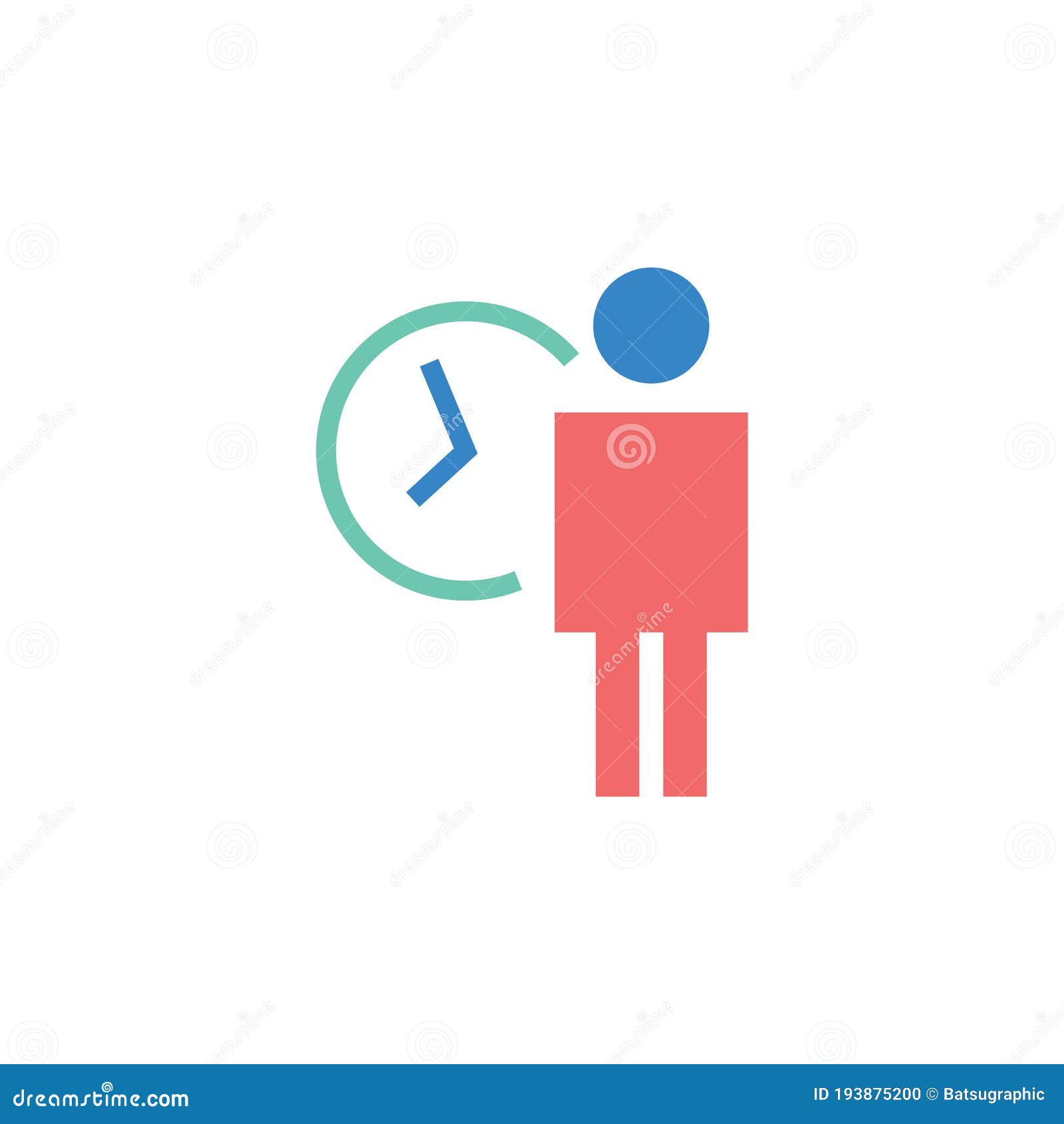 Busy Man Vector Icon Logo Design Stock Vector - Illustration of meeting ...