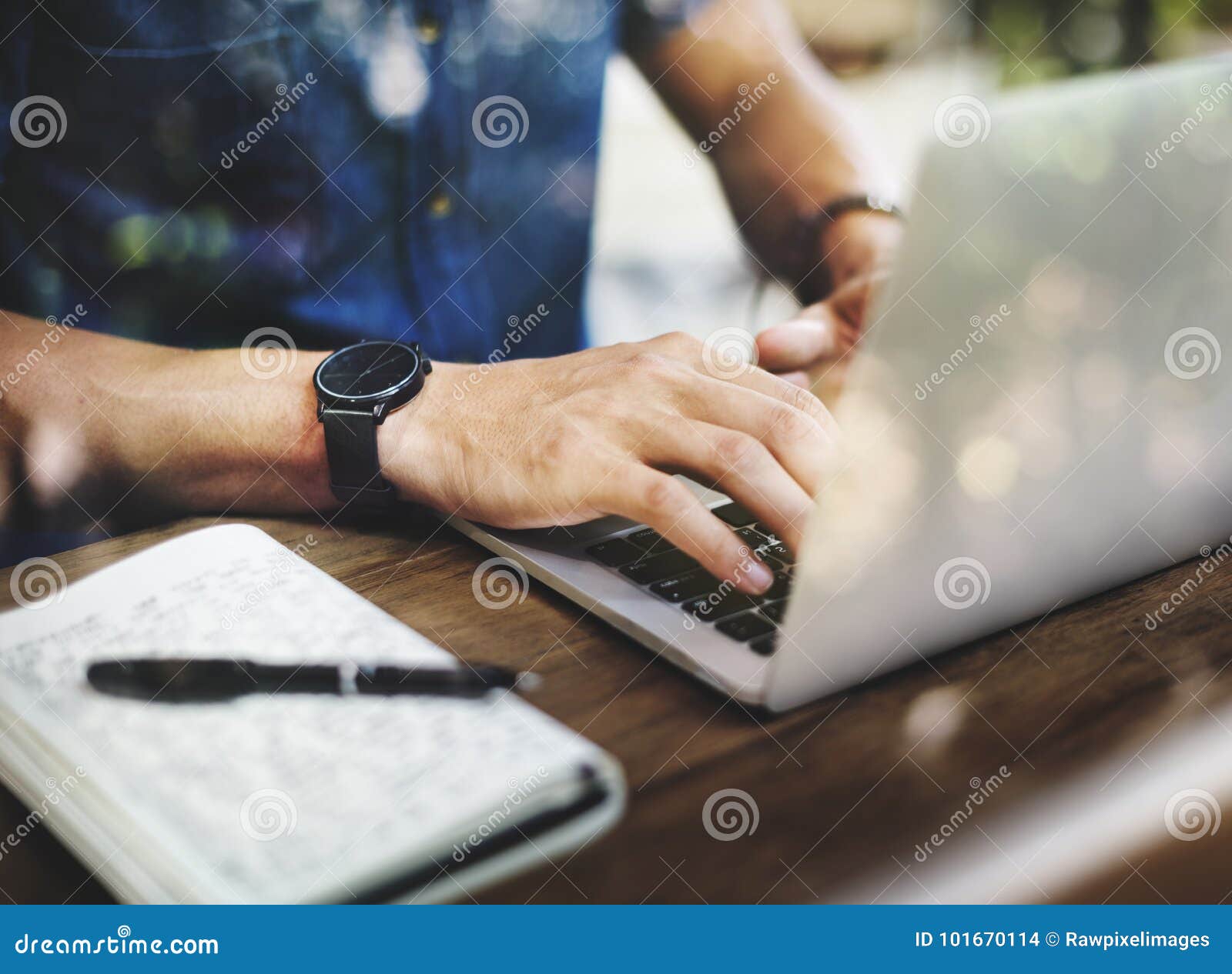 Busy Man Working on a Laptop Stock Photo - Image of book, analyzing ...