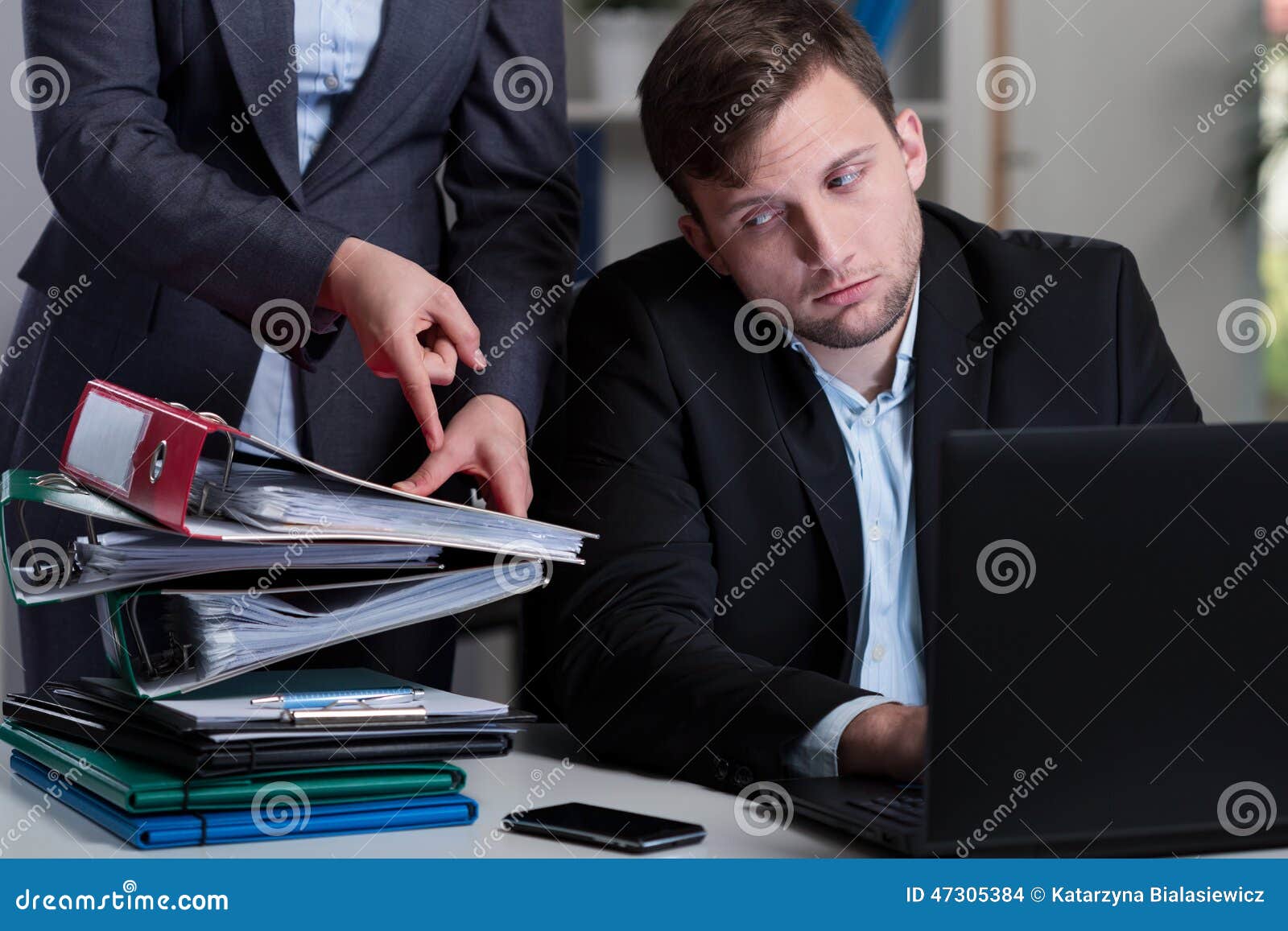 Busy man stock photo. Image of notes, employer, handsome - 47305384