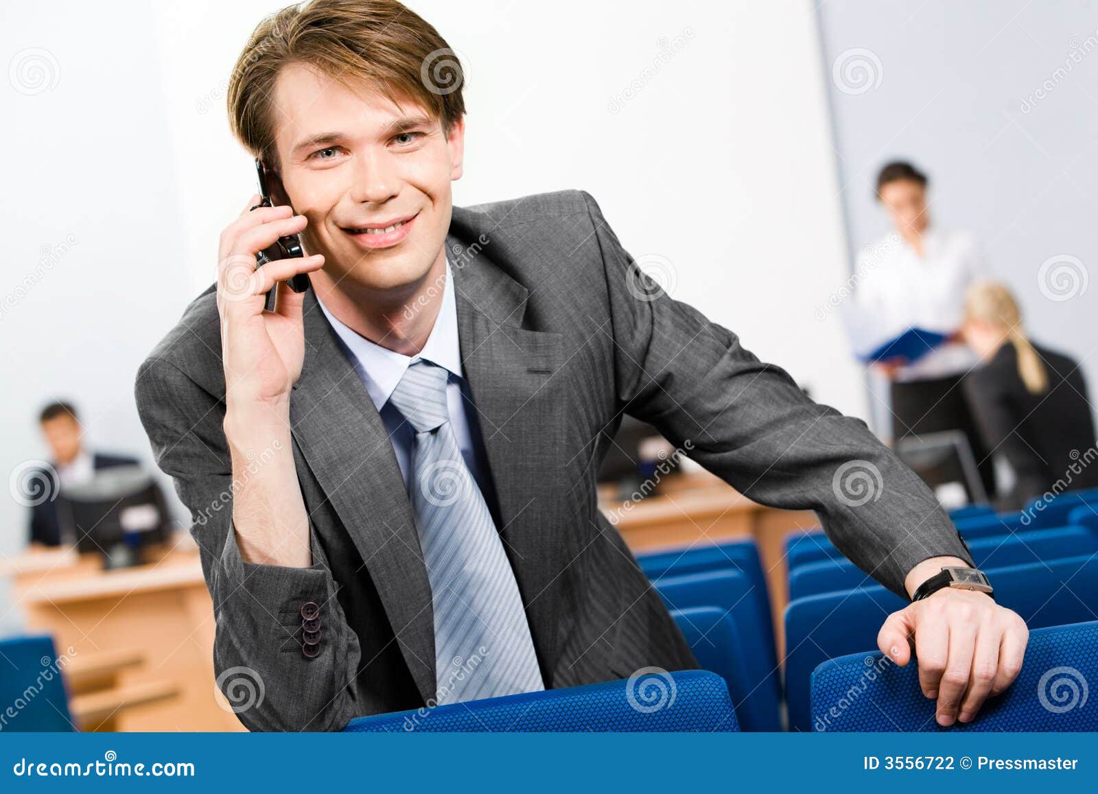 Busy manager stock photo. Image of employee, friendly - 3556722