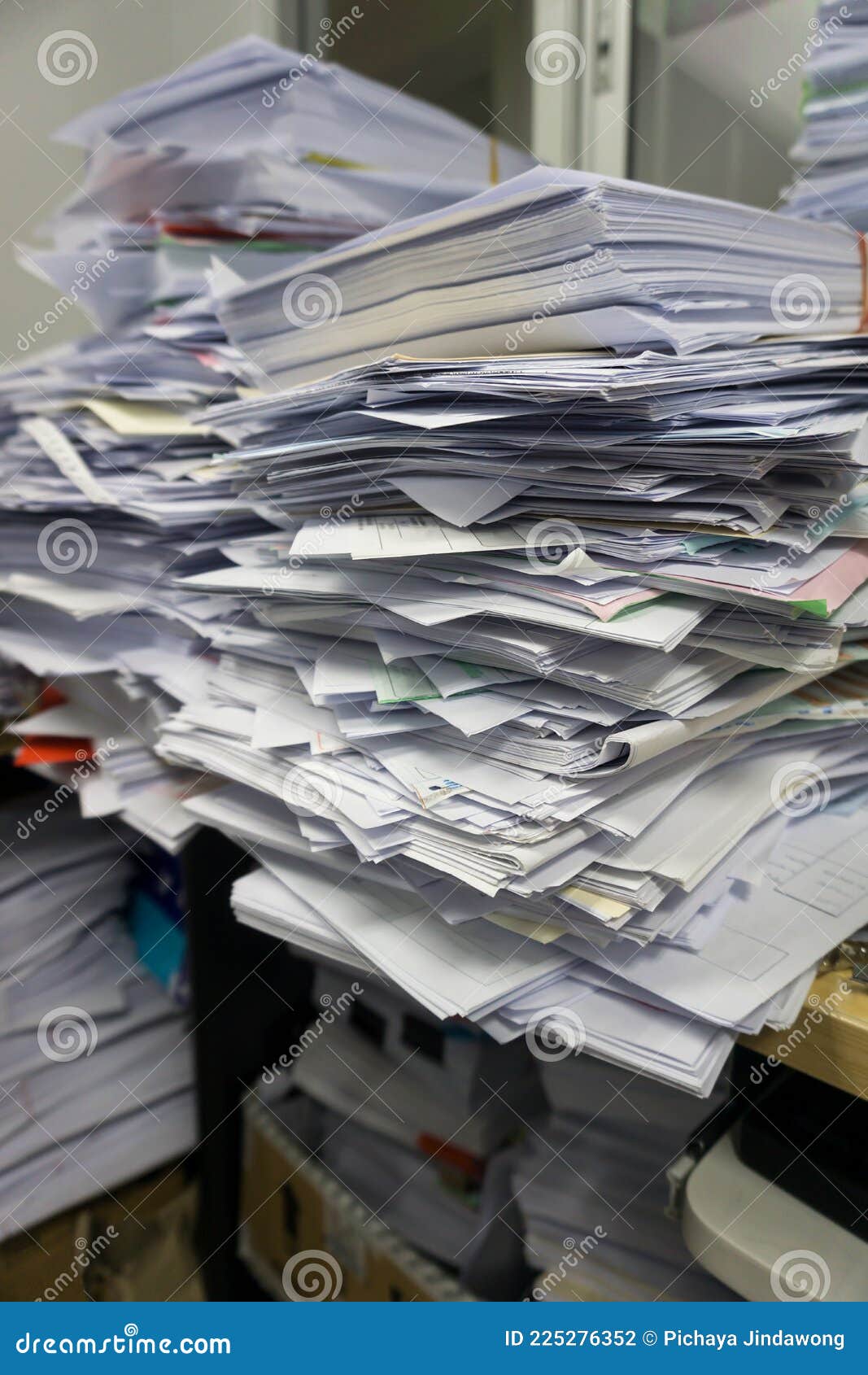 Busy, Messy and Cluttered Workplace Stock Photo - Image of disarray ...