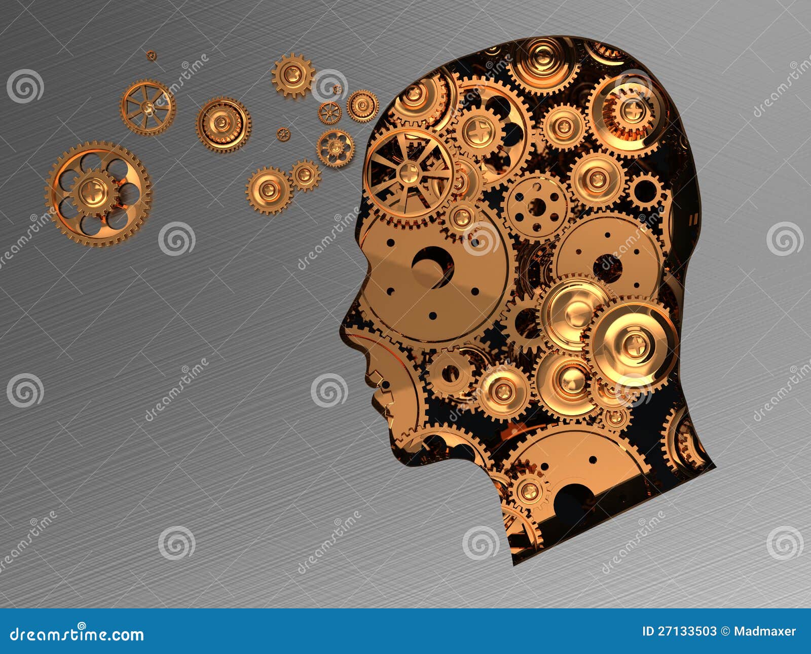 Busy mind stock illustration. Image of background, brain - 27133503