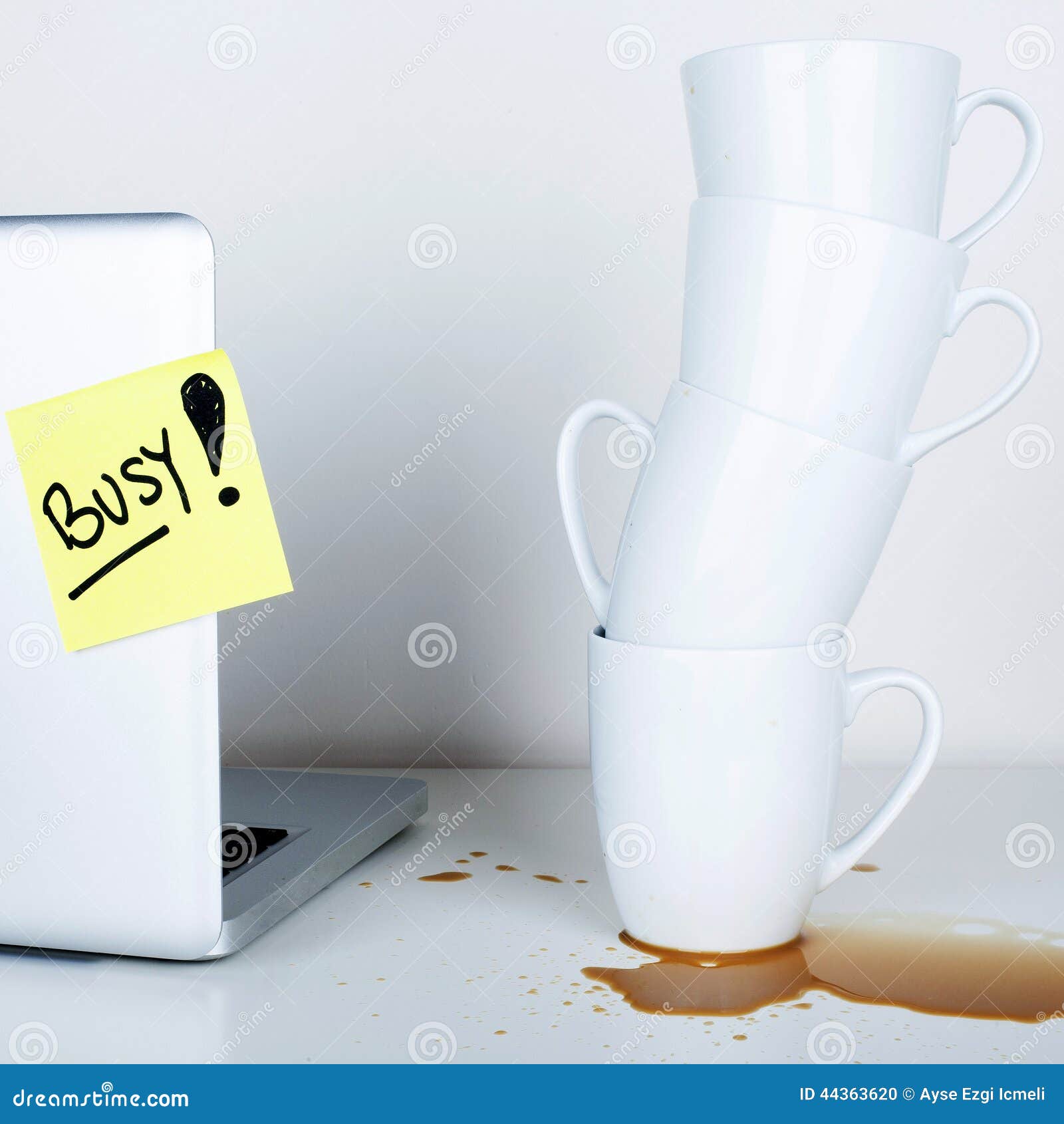 Busy Note stock photo. Image of laptop, office, memo - 44363620