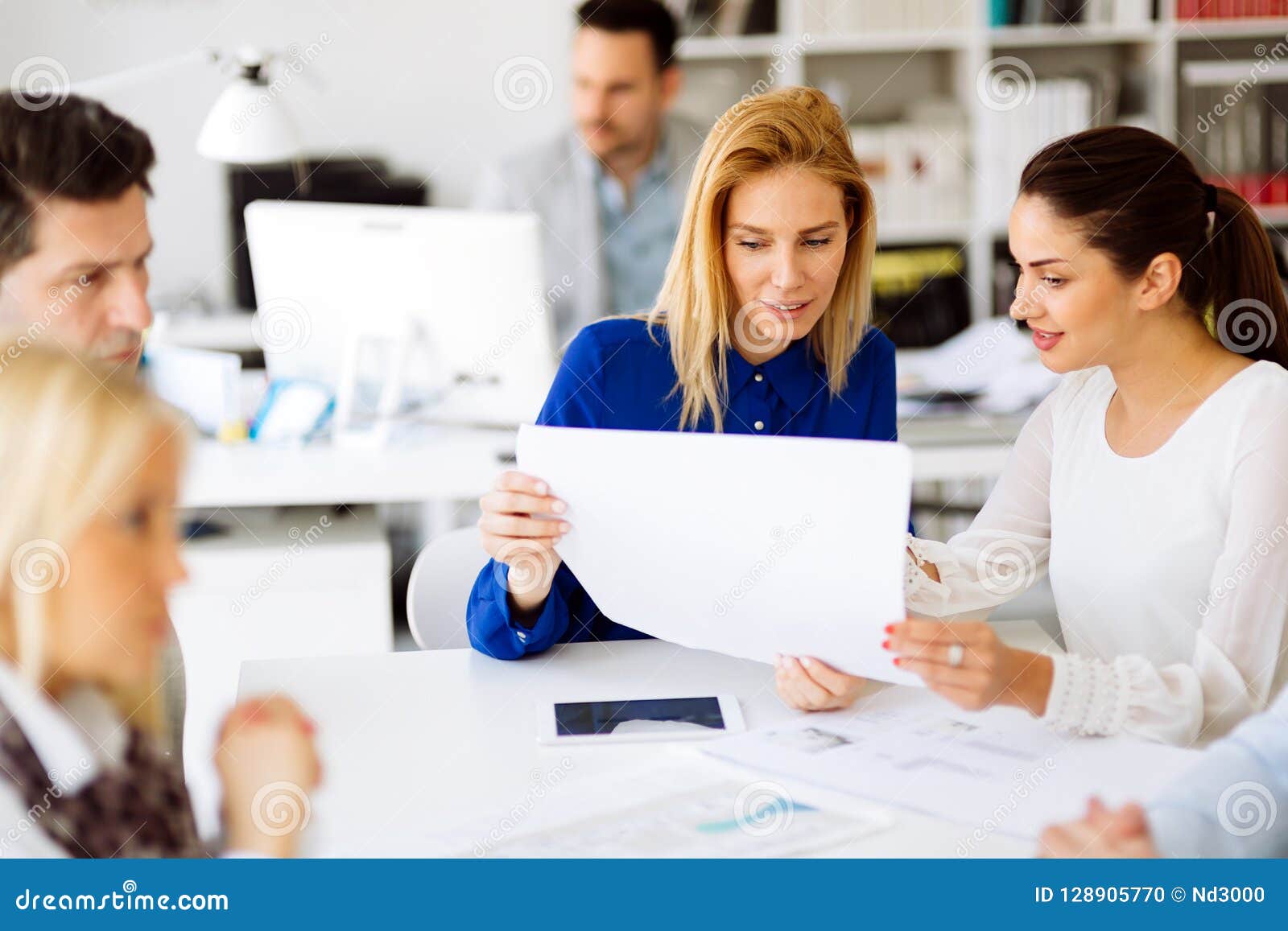 Busy office life stock photo. Image of busy, brainstorming - 128905770