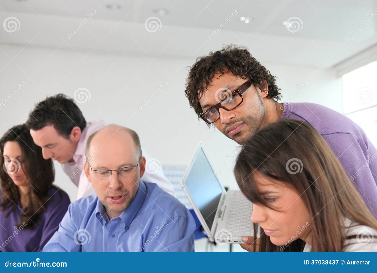 Busy office team stock image. Image of modern, human - 37038437