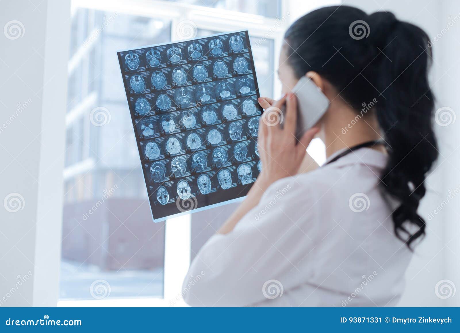 Busy Oncologist Discussing X Ray Image in the Laboratory Stock Image ...
