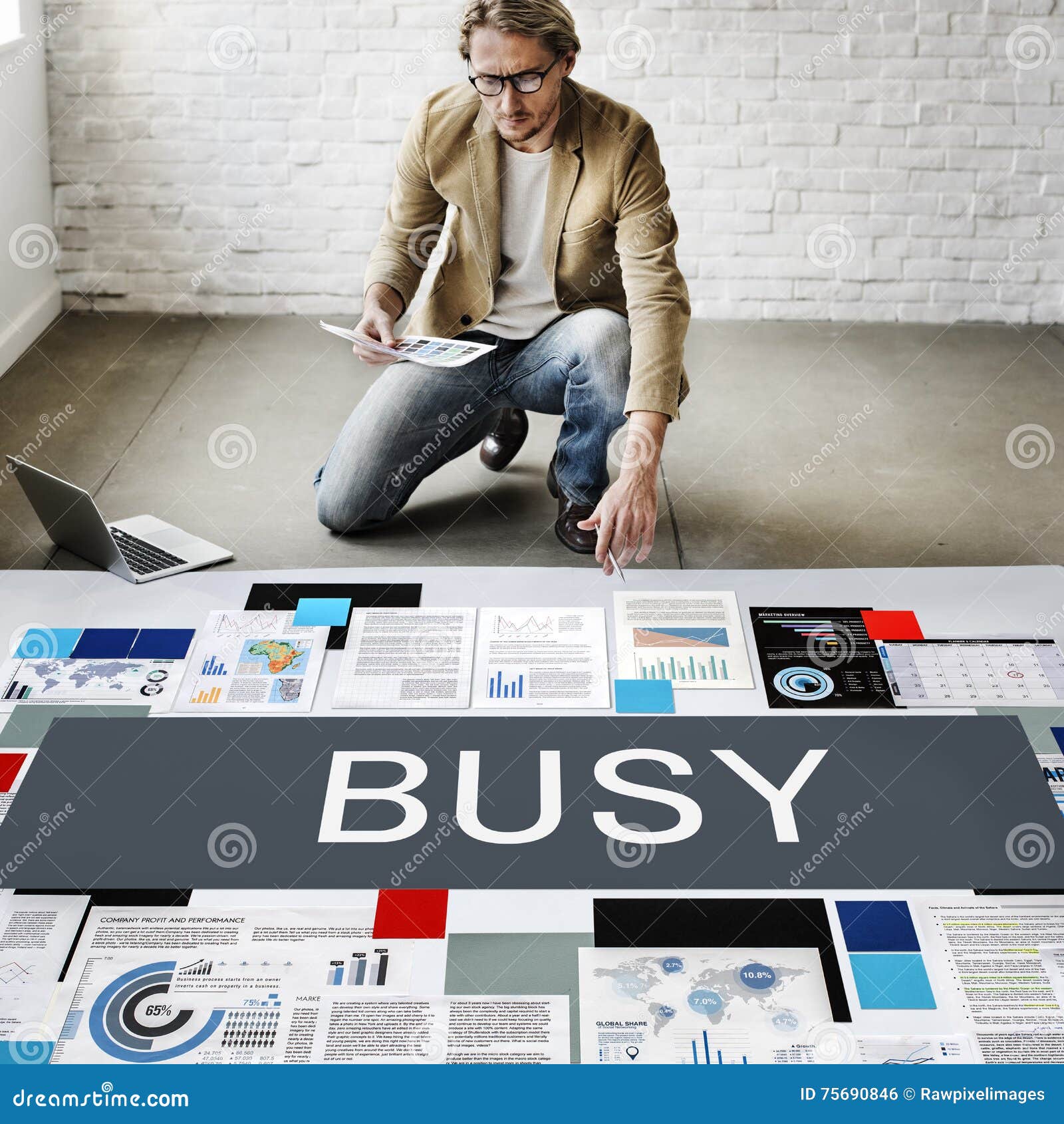 Busy Overload Working Hardworking Concept Stock Photo - Image of colour ...