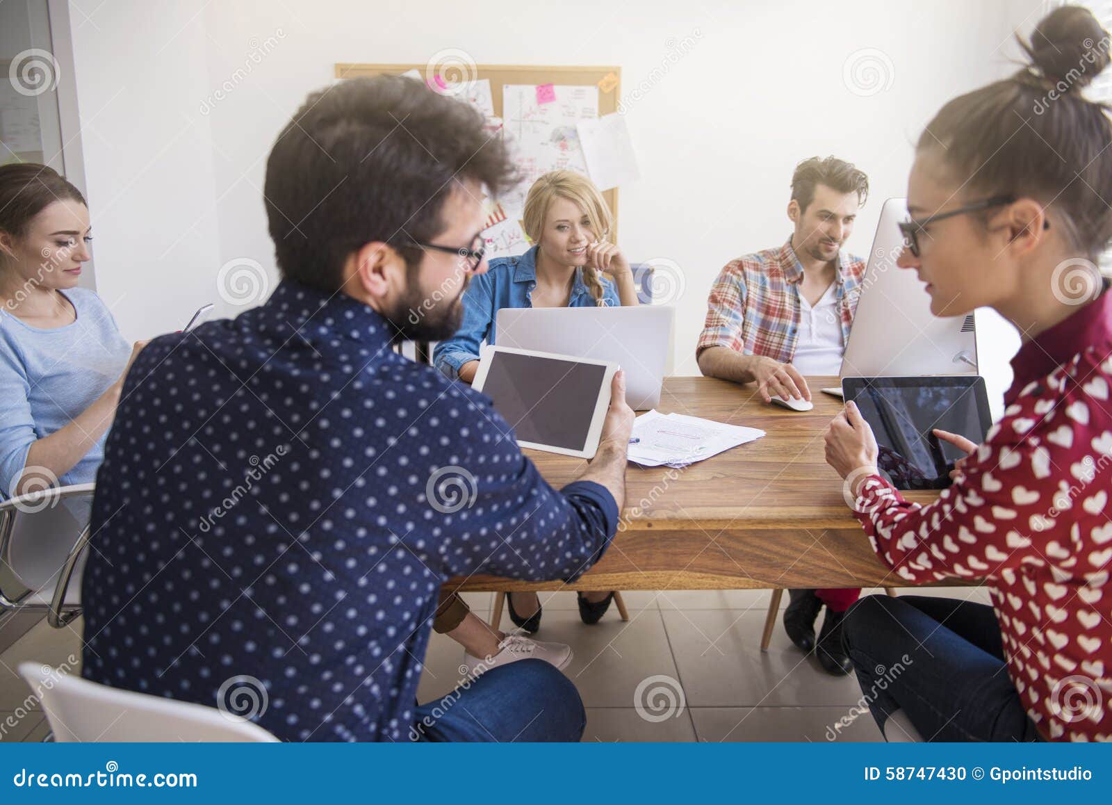 Busy people in the office stock photo. Image of businesswoman - 58747430