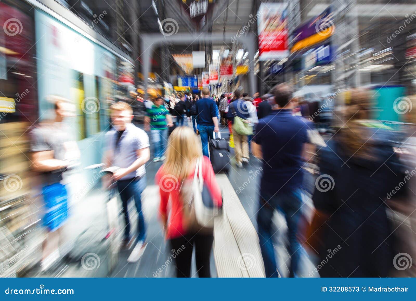 Busy People with Zoom Effect Editorial Stock Photo - Image of travelers ...