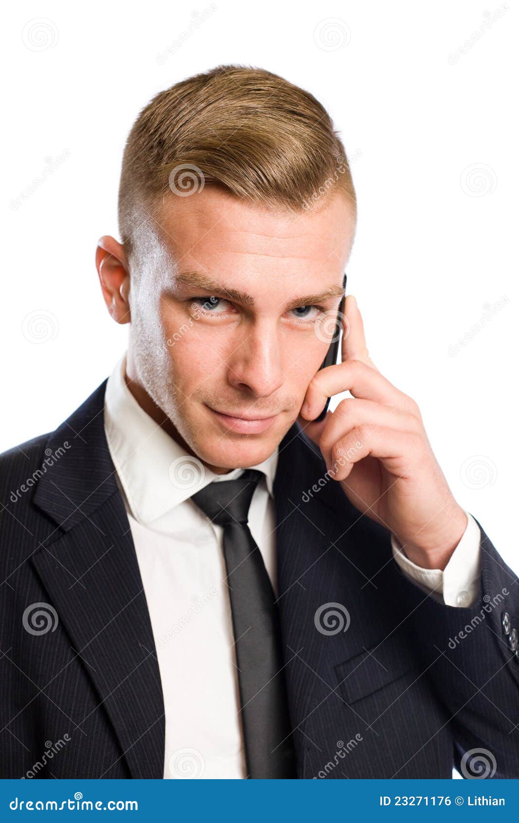 Busy on the phone. stock photo. Image of masculine, confident - 23271176