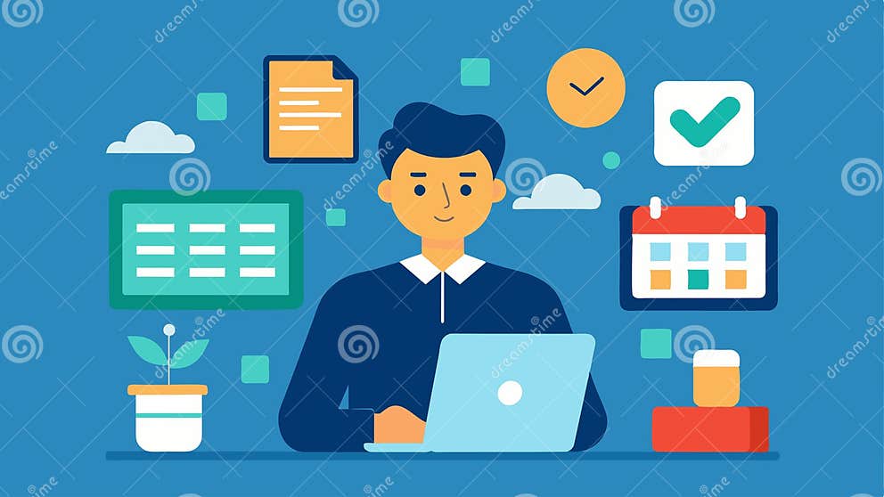 A Busy Professional Using a Smart Planner that Syncs with Their Digital ...