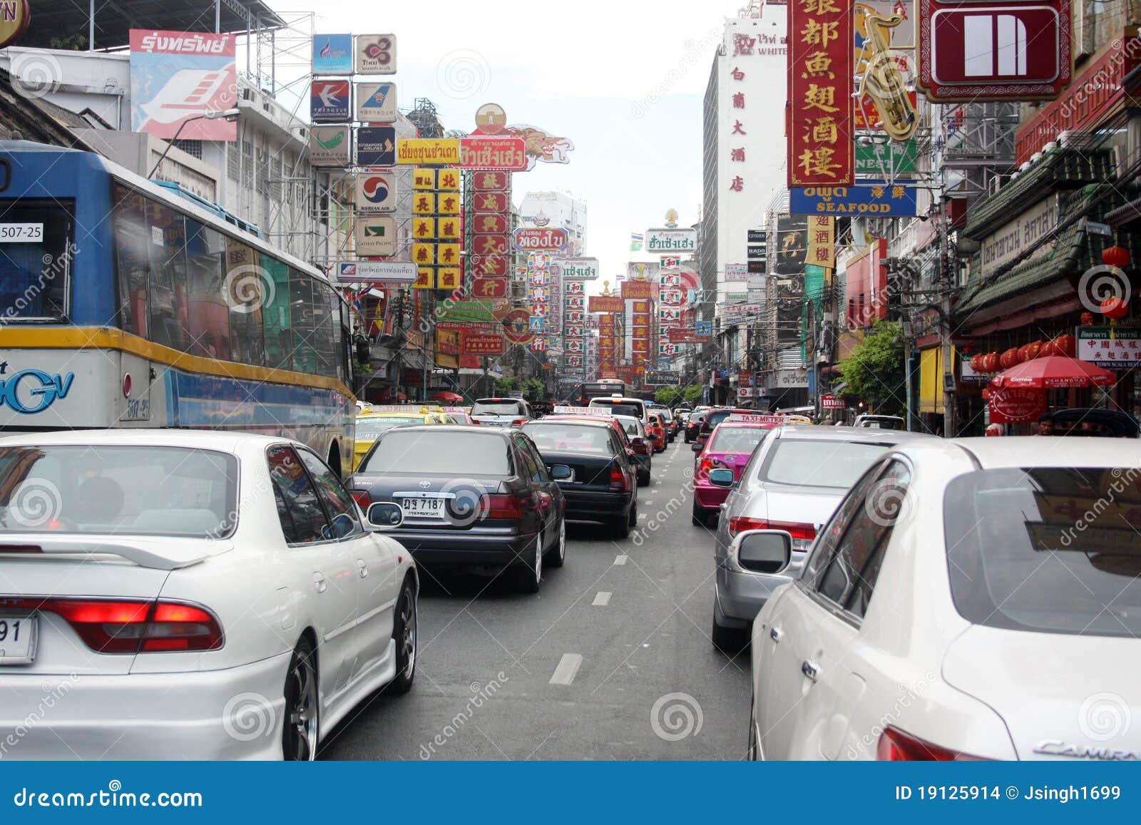 A Busy Road in Bangkok, Thailand Editorial Stock Image - Image of city ...