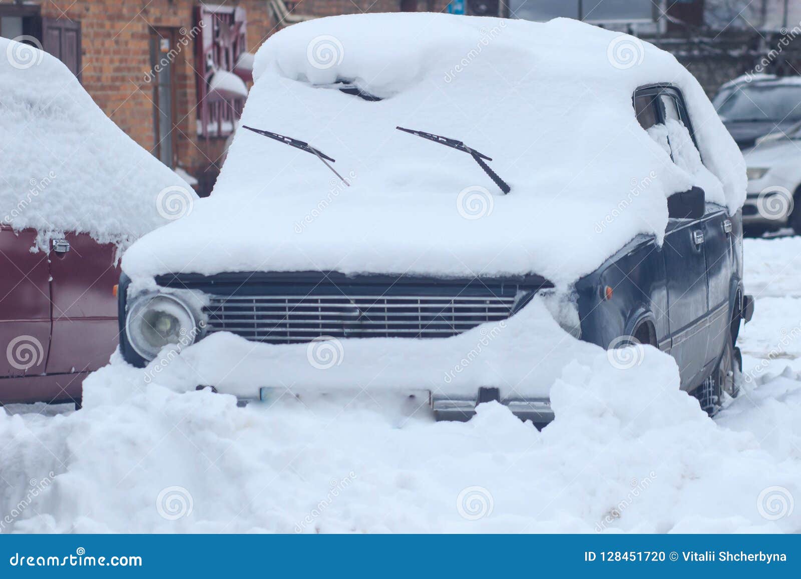 Busy Road in Winter Evening Stock Photo - Image of transport, motion ...