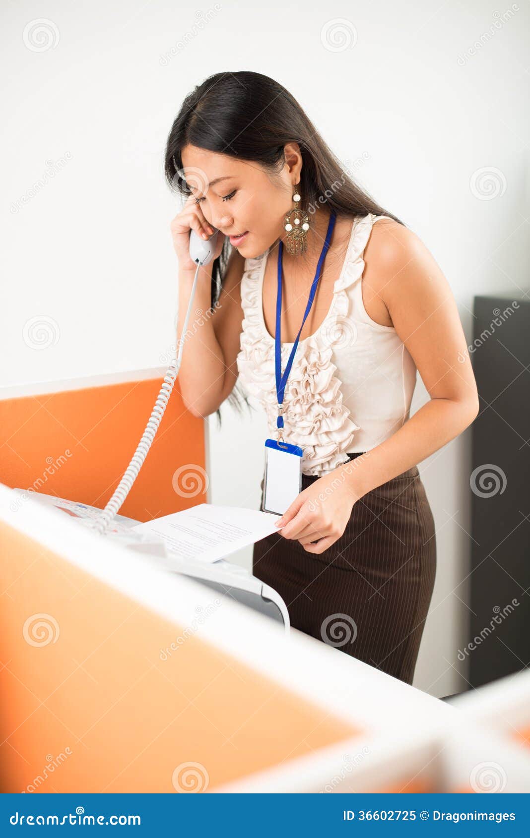 Busy secretary stock image. Image of people, female, office - 36602725