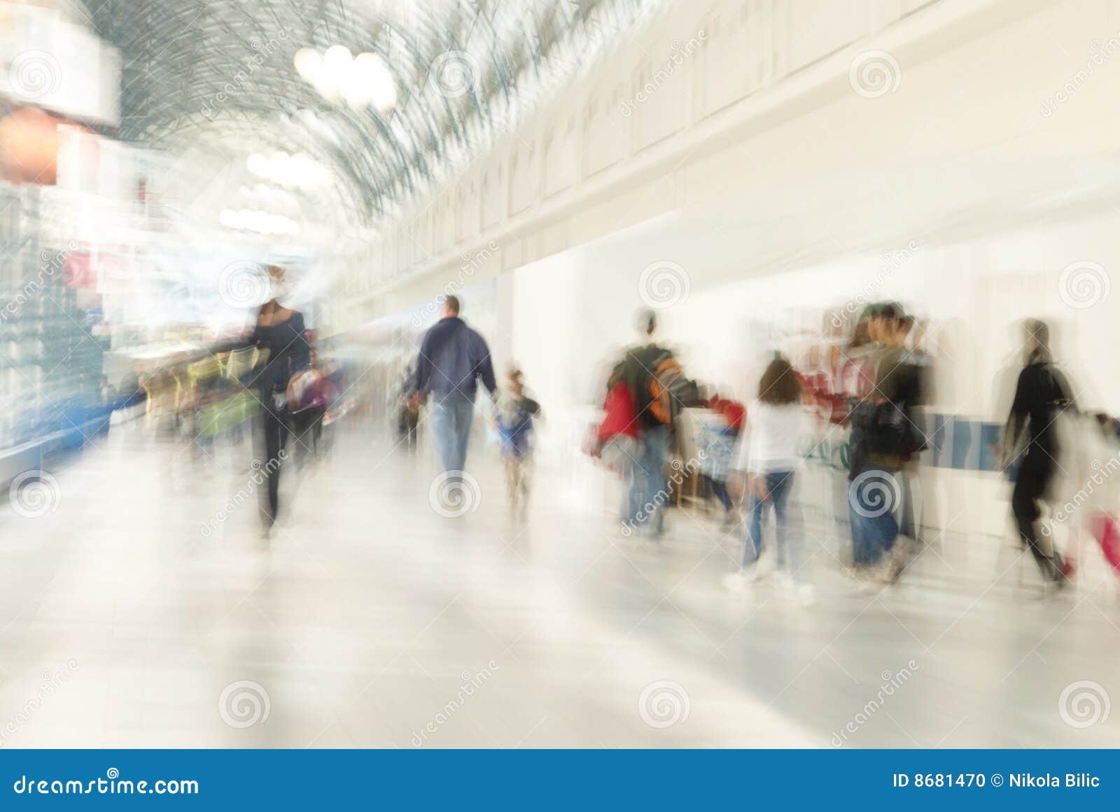 Busy shopping centre stock photo. Image of people, life - 8681470