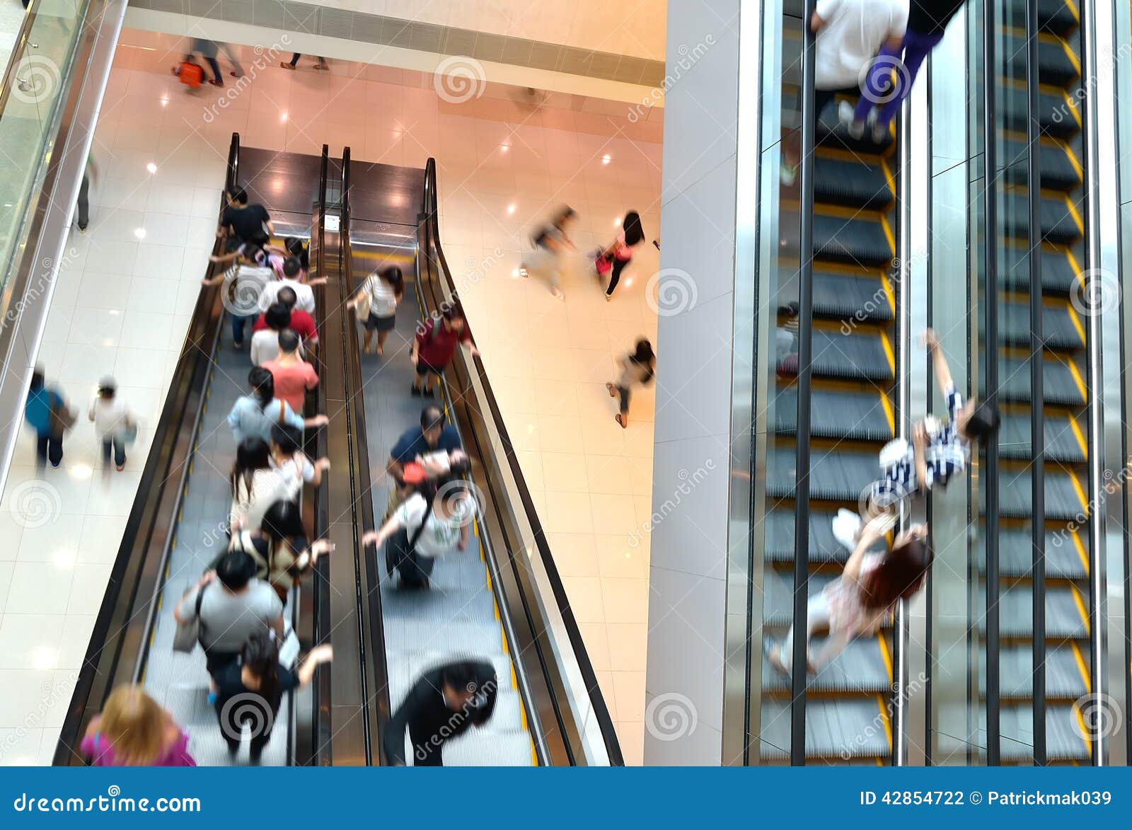Busy shopping mall stock photo. Image of buildings, customers - 42854722