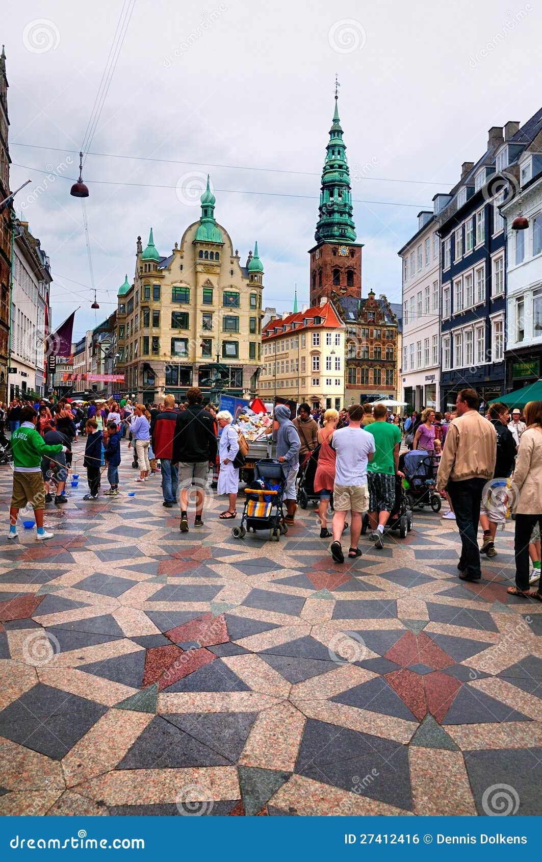 Busy Street in Copenhagen, Denmark Editorial Photo - Image of denmark ...