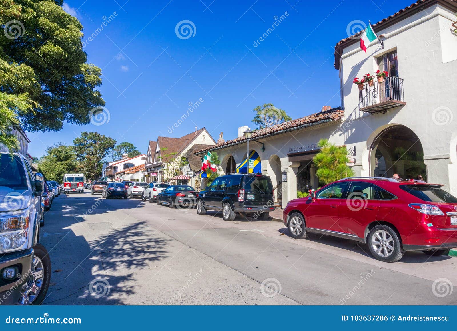 Busy Street in Downtown Carmel, Monterey Peninsula, California ... Busy Street in Downtown Carmel, Monterey Peninsula, California ...
