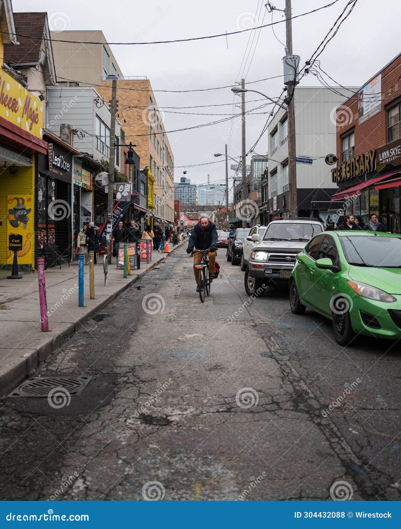 Busy Streets of Toronto, Canada on a Cloudy Day Editorial Stock Photo ...
