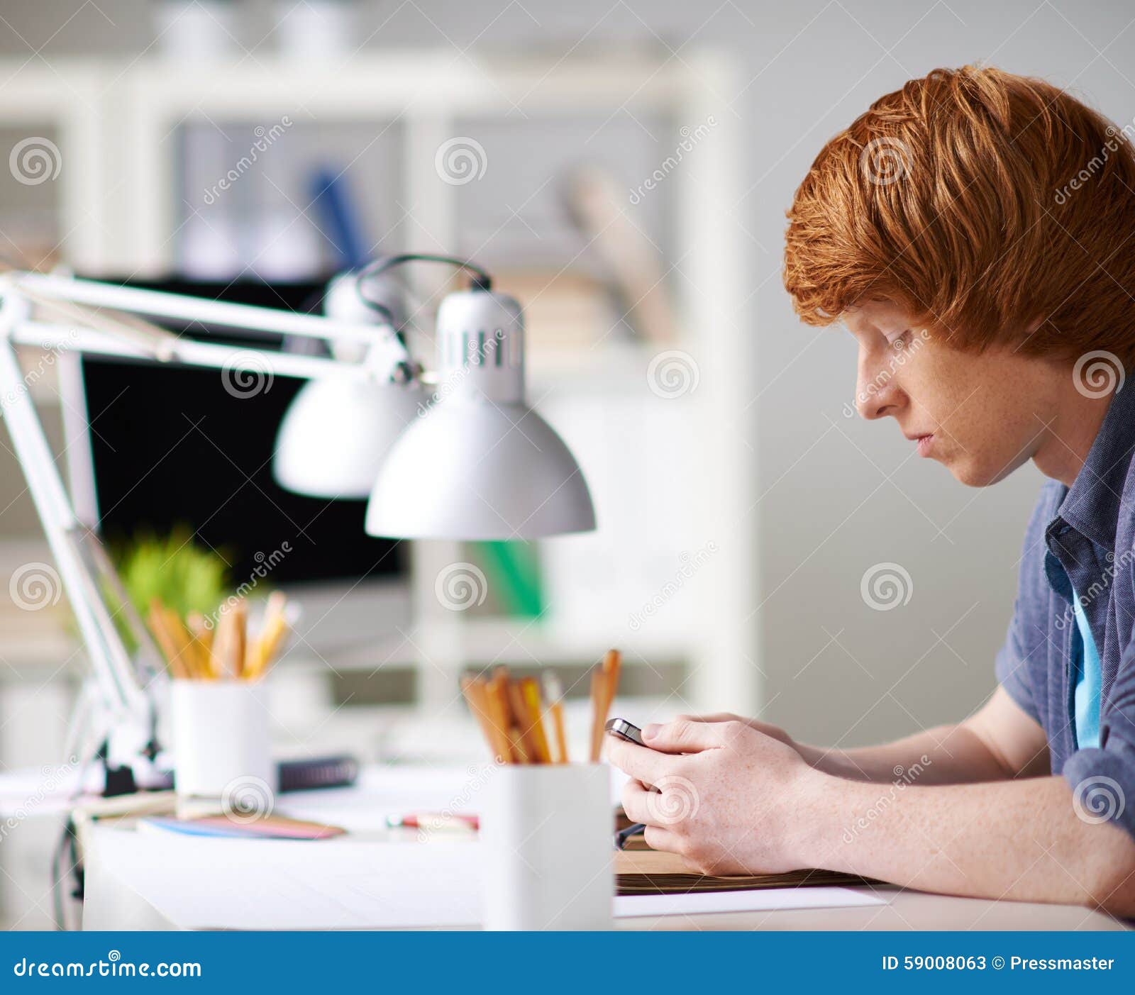 Busy student stock image. Image of idea, inside, attractive - 59008063