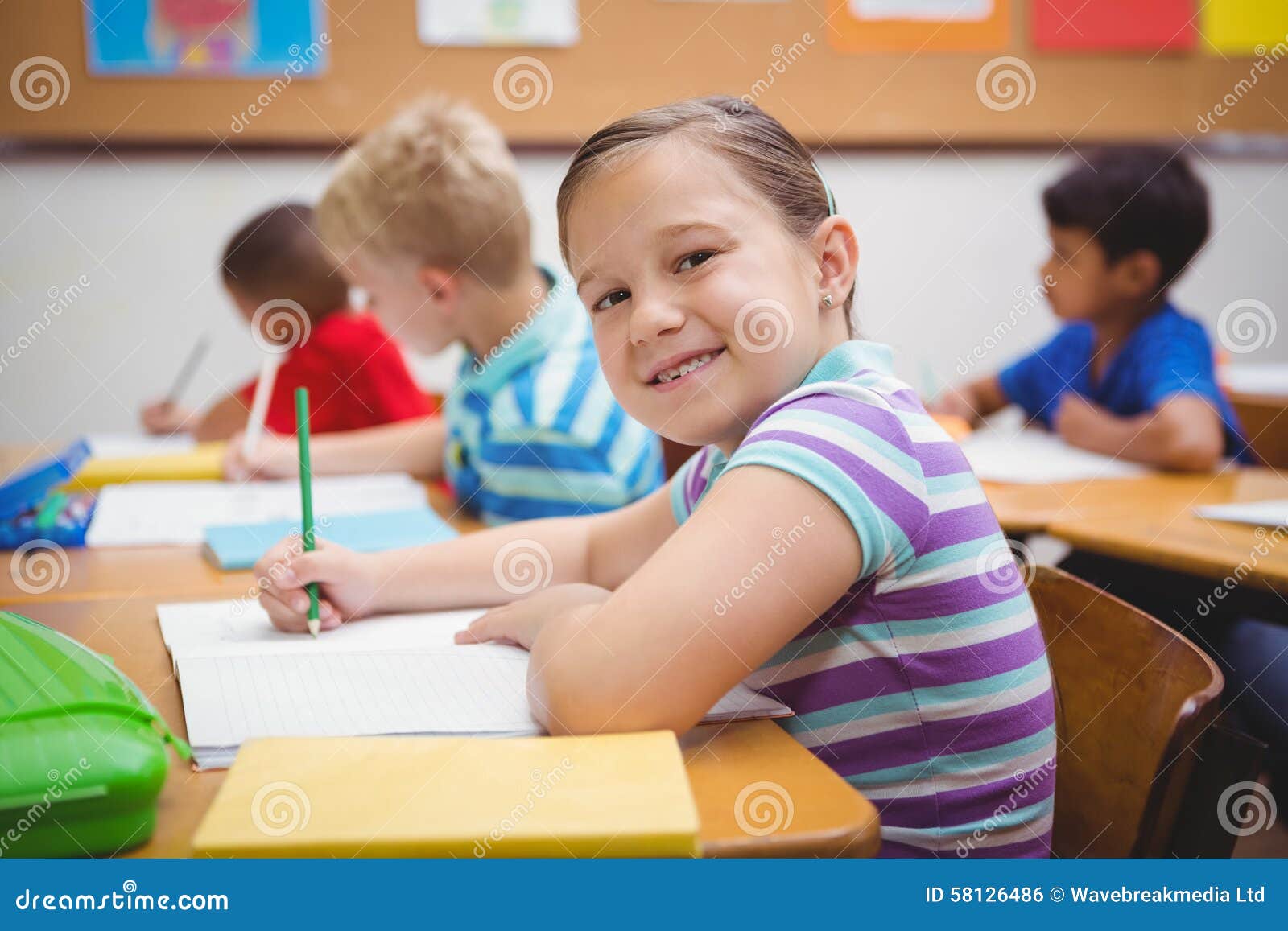 Busy Students Working on Class Work Stock Photo - Image of lesson ...