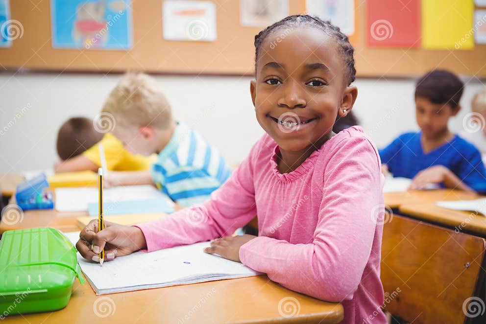 Busy Students Working on Class Work Stock Photo - Image of elementary ...