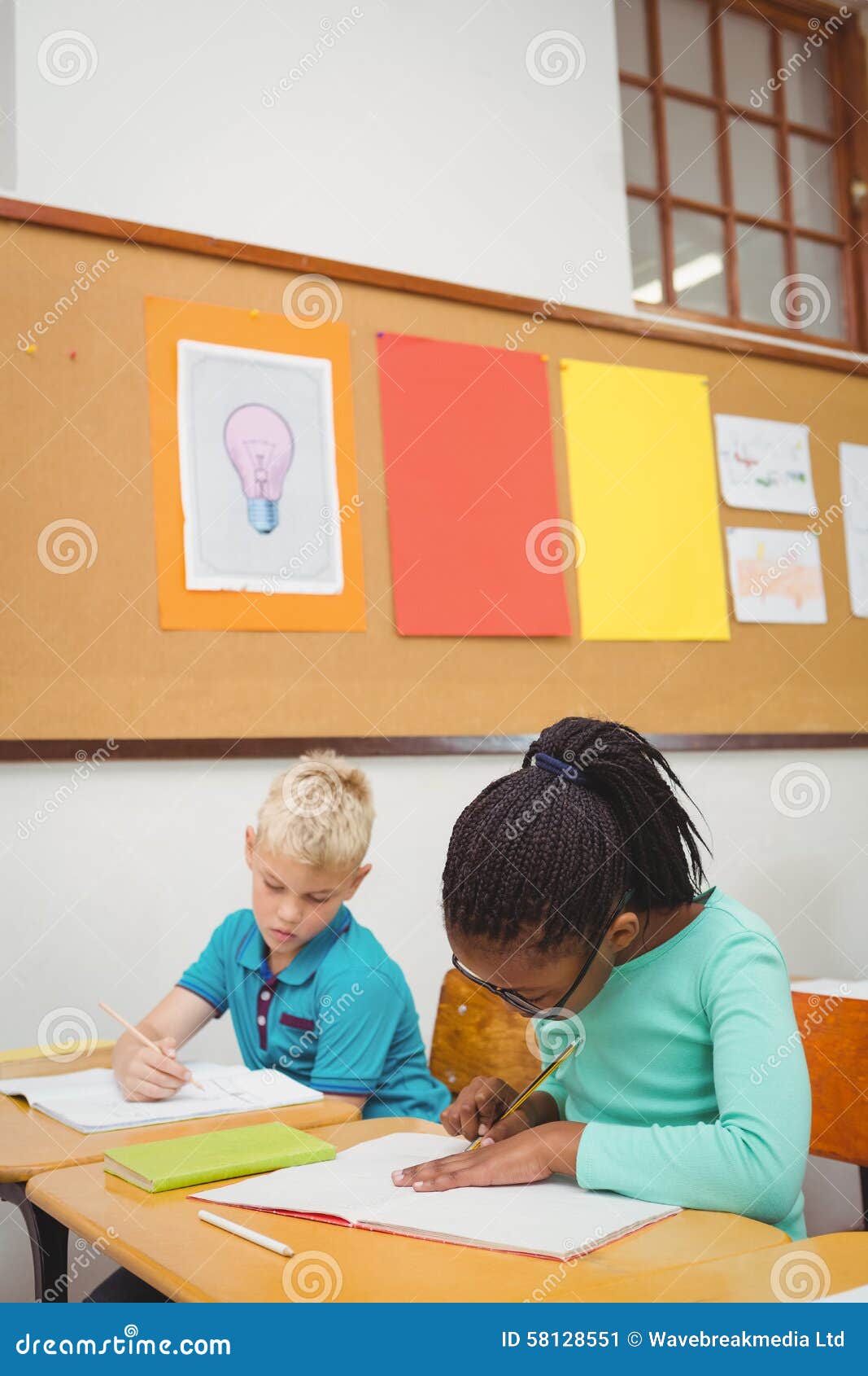 Busy Students Working on Class Work Stock Image - Image of classmates ...