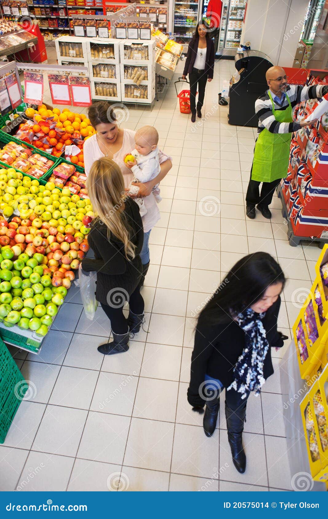 Busy Supermarket stock photo. Image of lifestyle, foreground - 20575014