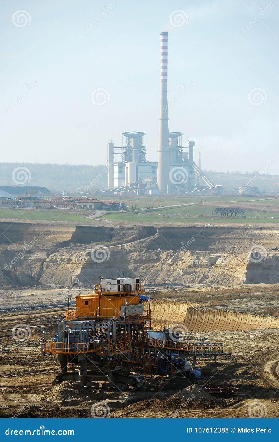 Busy surface mine stock photo. Image of digging, opencast - 107612388
