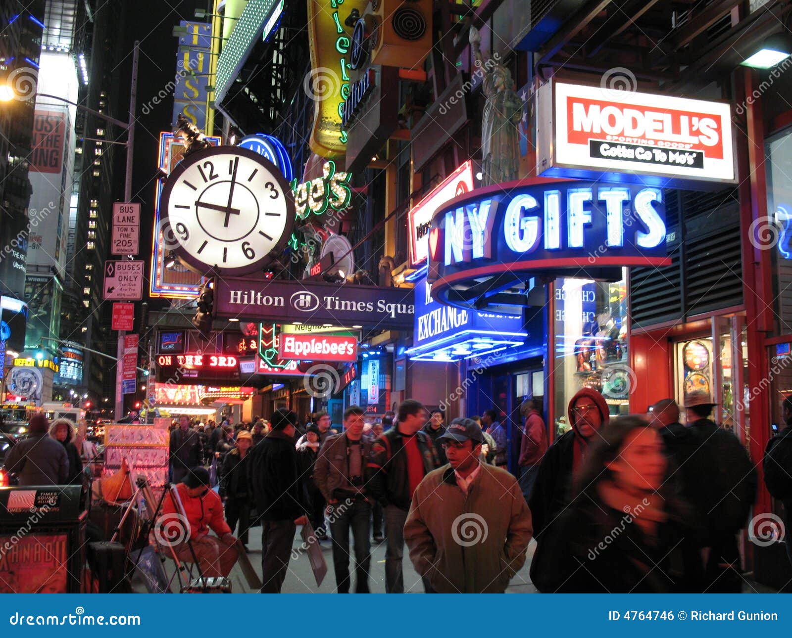 Busy Times Square NYC editorial photo. Image of break - 4764746