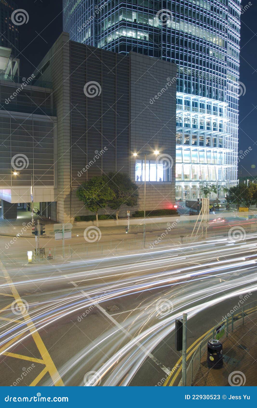 Busy Traffic in City at Night Stock Image - Image of district, dynamic ...