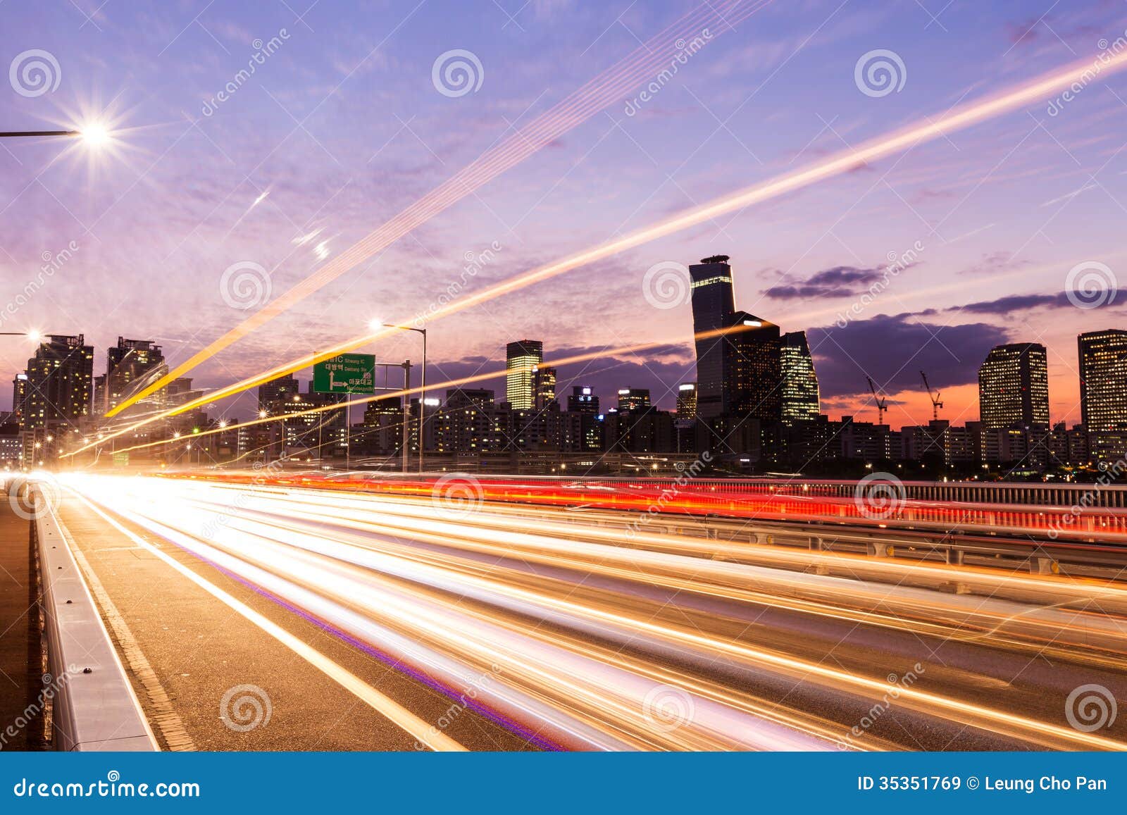Busy Traffic in a Modern City Stock Image - Image of cityscape ...