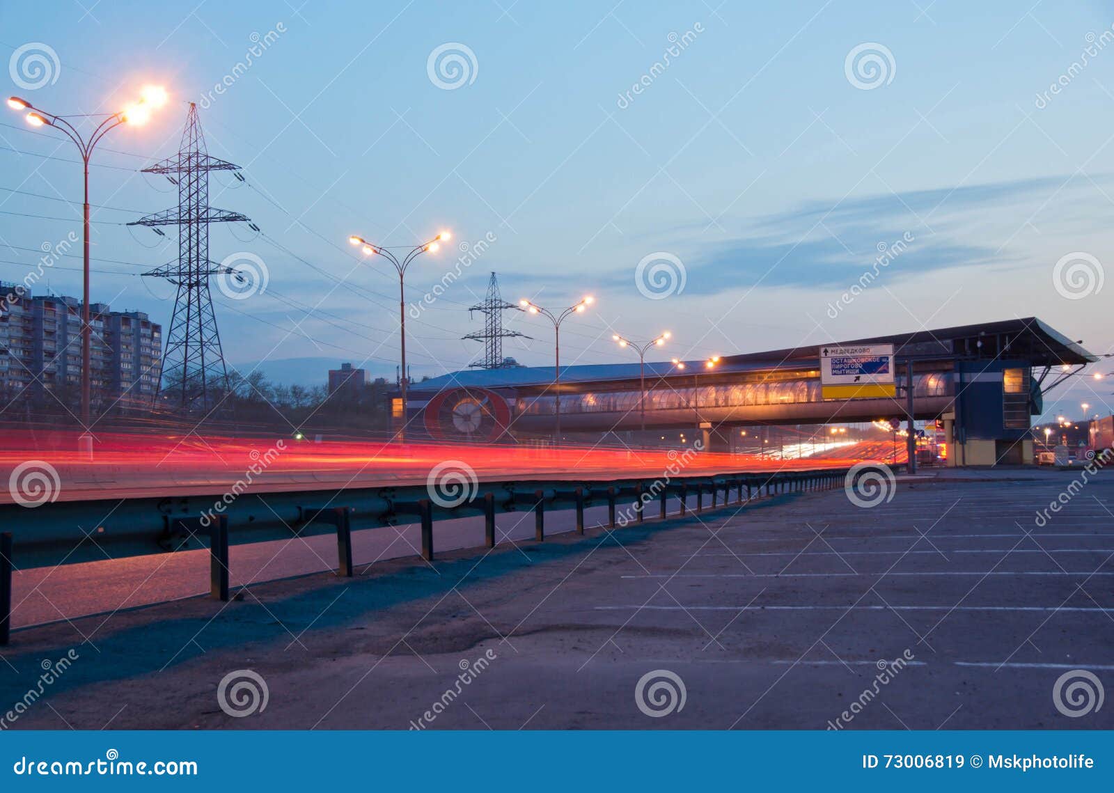 Busy Traffic on the Road at Night Stock Image - Image of traffic ...