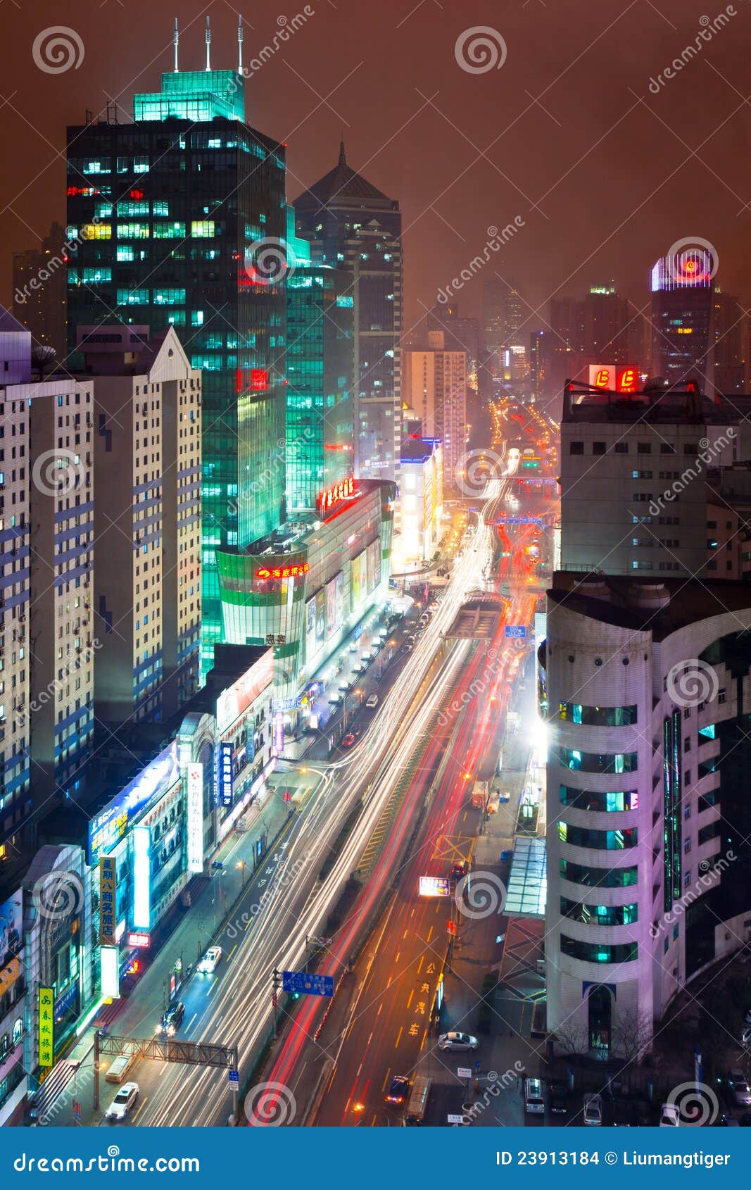 Busy traffic at Shanghai editorial stock image. Image of transport ...