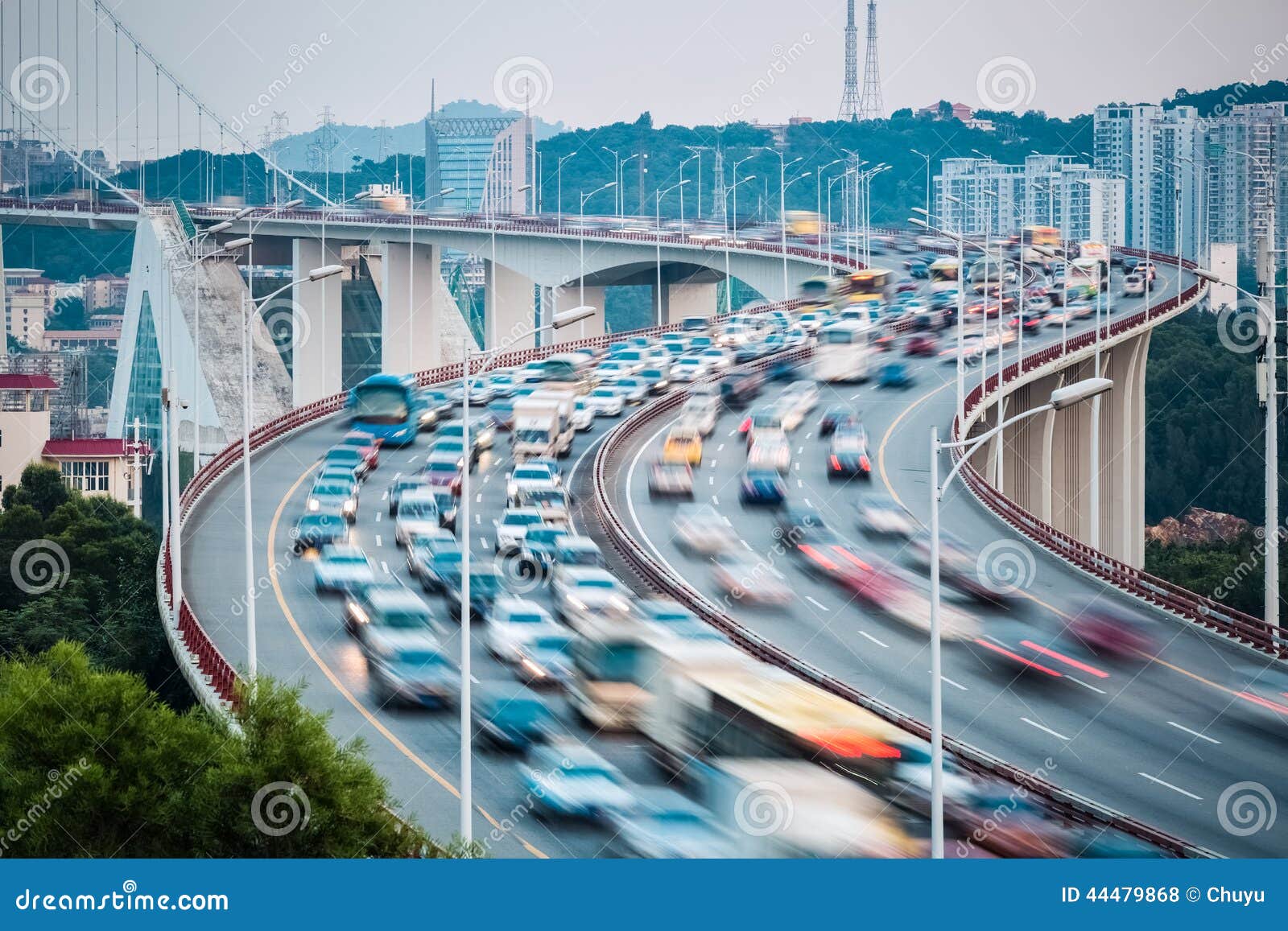 Busy Traffic Stream Closeup Stock Photo - Image of graceful, flow: 44479868