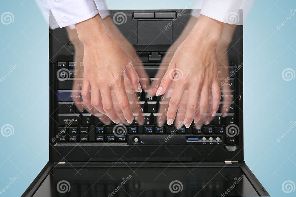 Busy Typing stock image. Image of electronic, notebook - 2532457