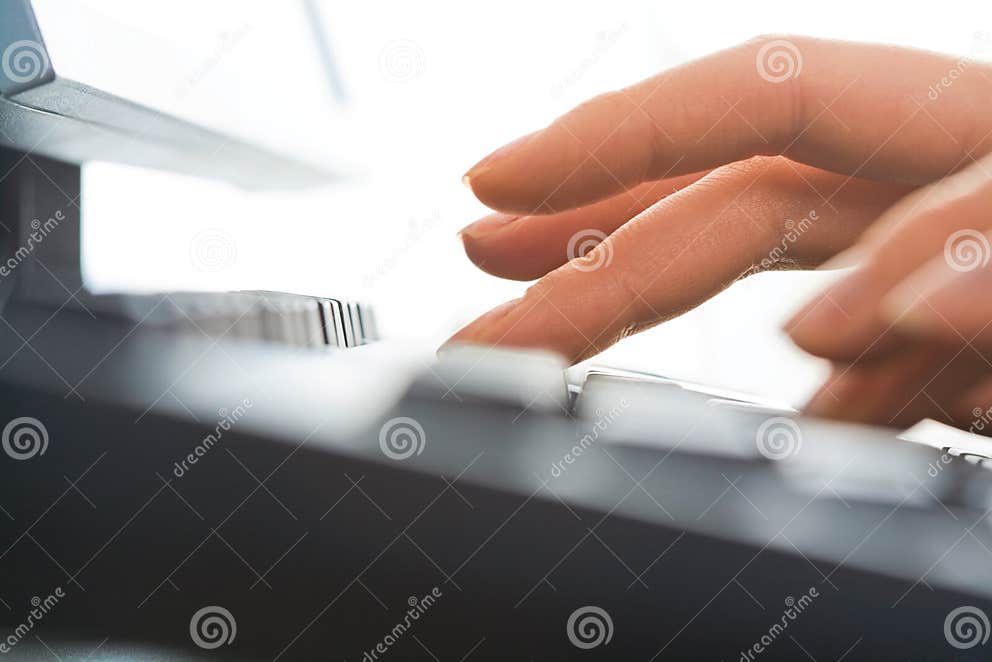 Busy typing stock image. Image of ergonomics, connect - 4085455