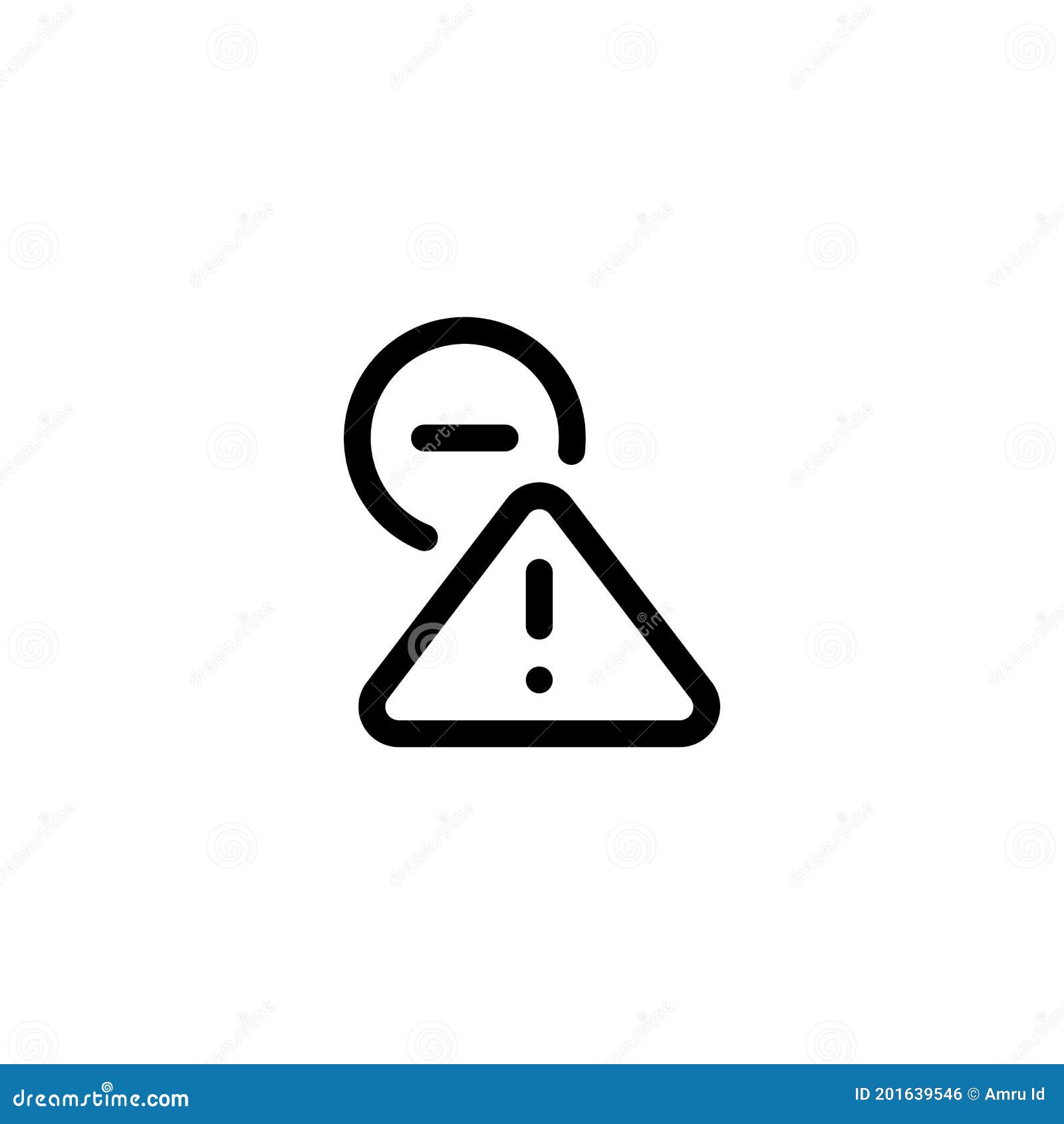 Busy Warning Caution Icon, Logo, Vector Stock Vector - Illustration of ...