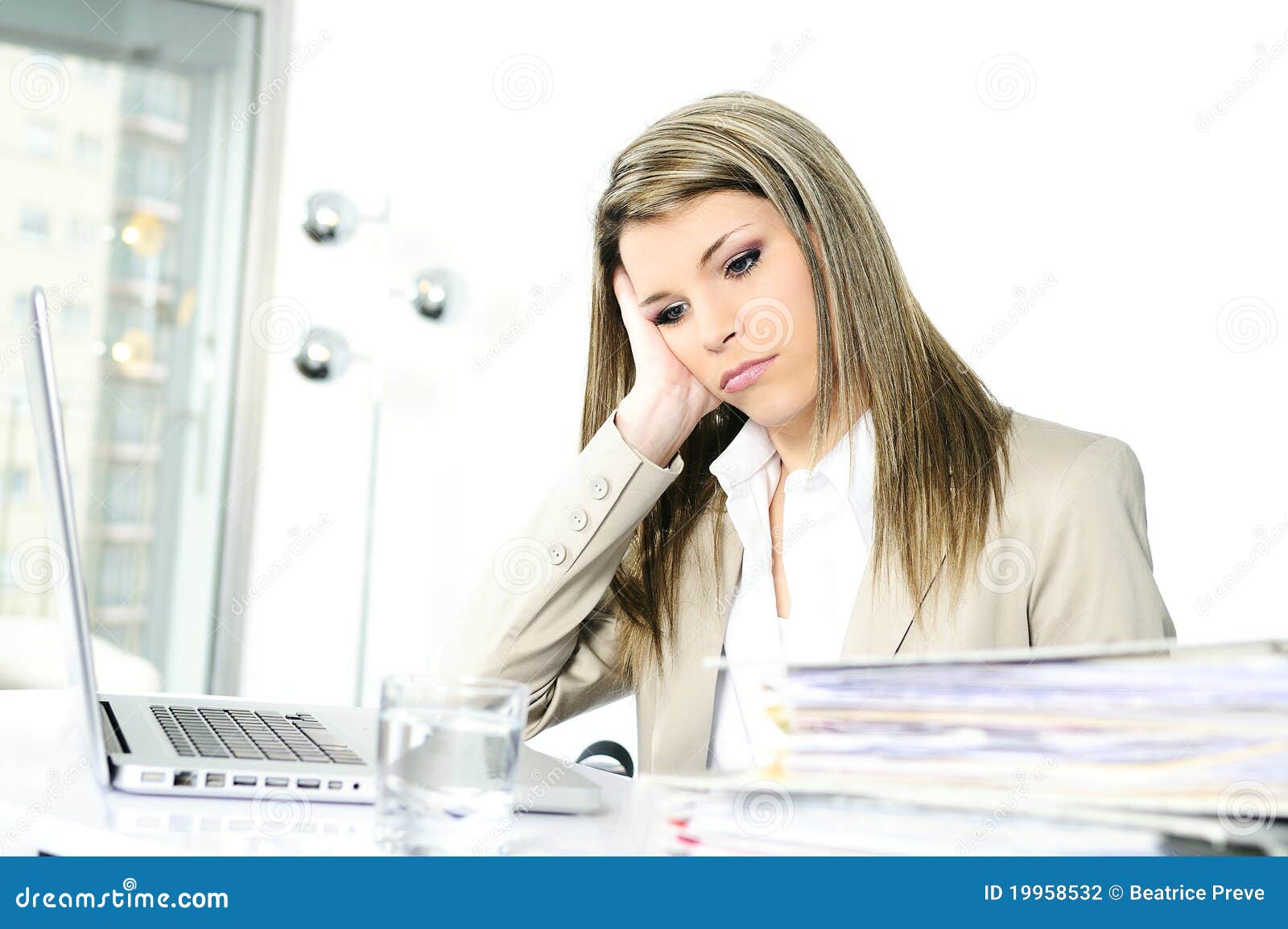 Busy woman stock photo. Image of depressed, behavior - 19958532