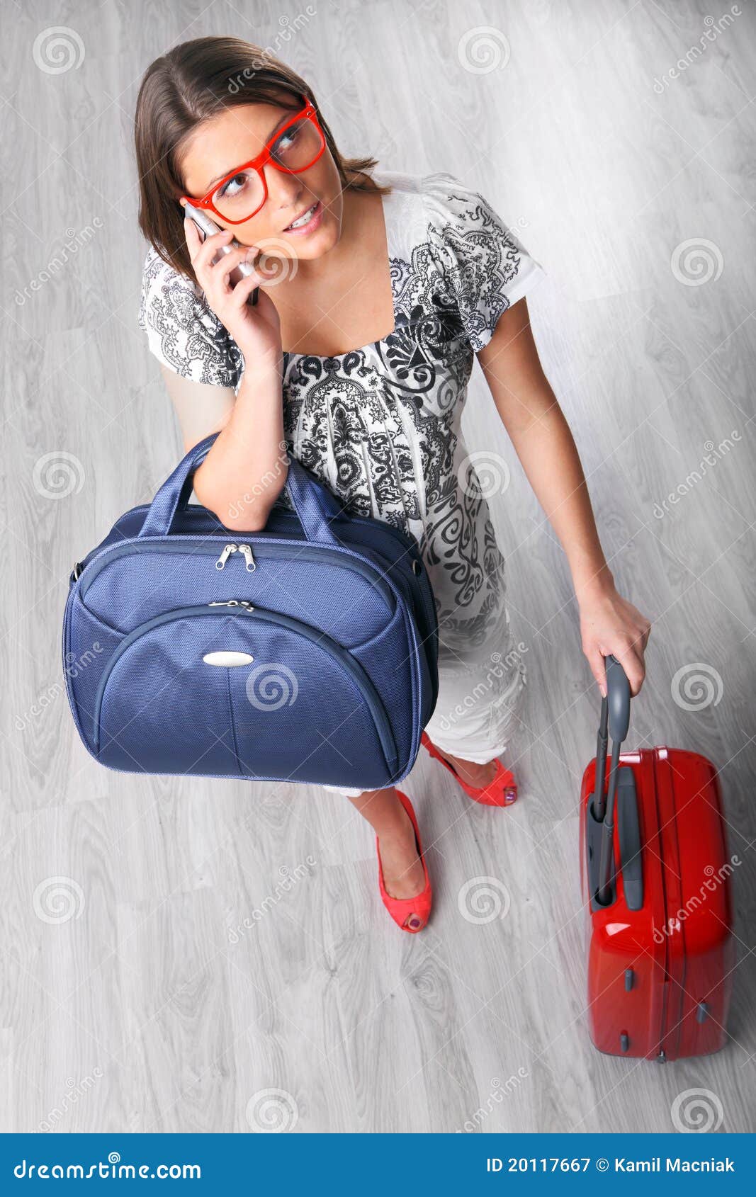 Busy woman stock image. Image of beautiful, standing - 20117667