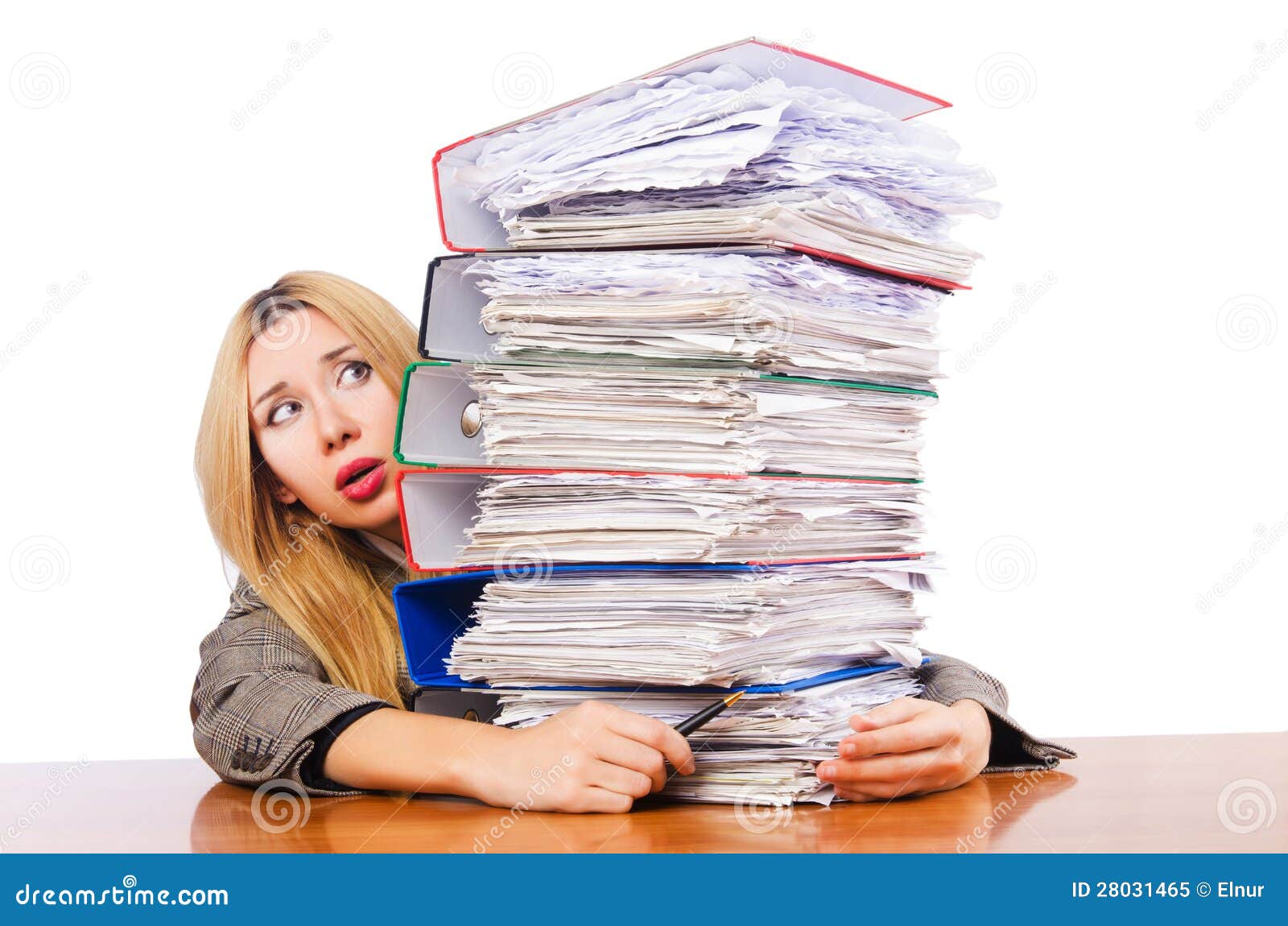 Busy woman stock image. Image of deadline, businessman - 28031465