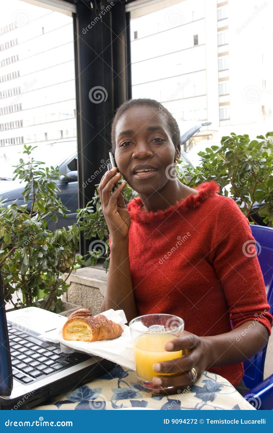 Busy woman stock photo. Image of black, african, happy - 9094272