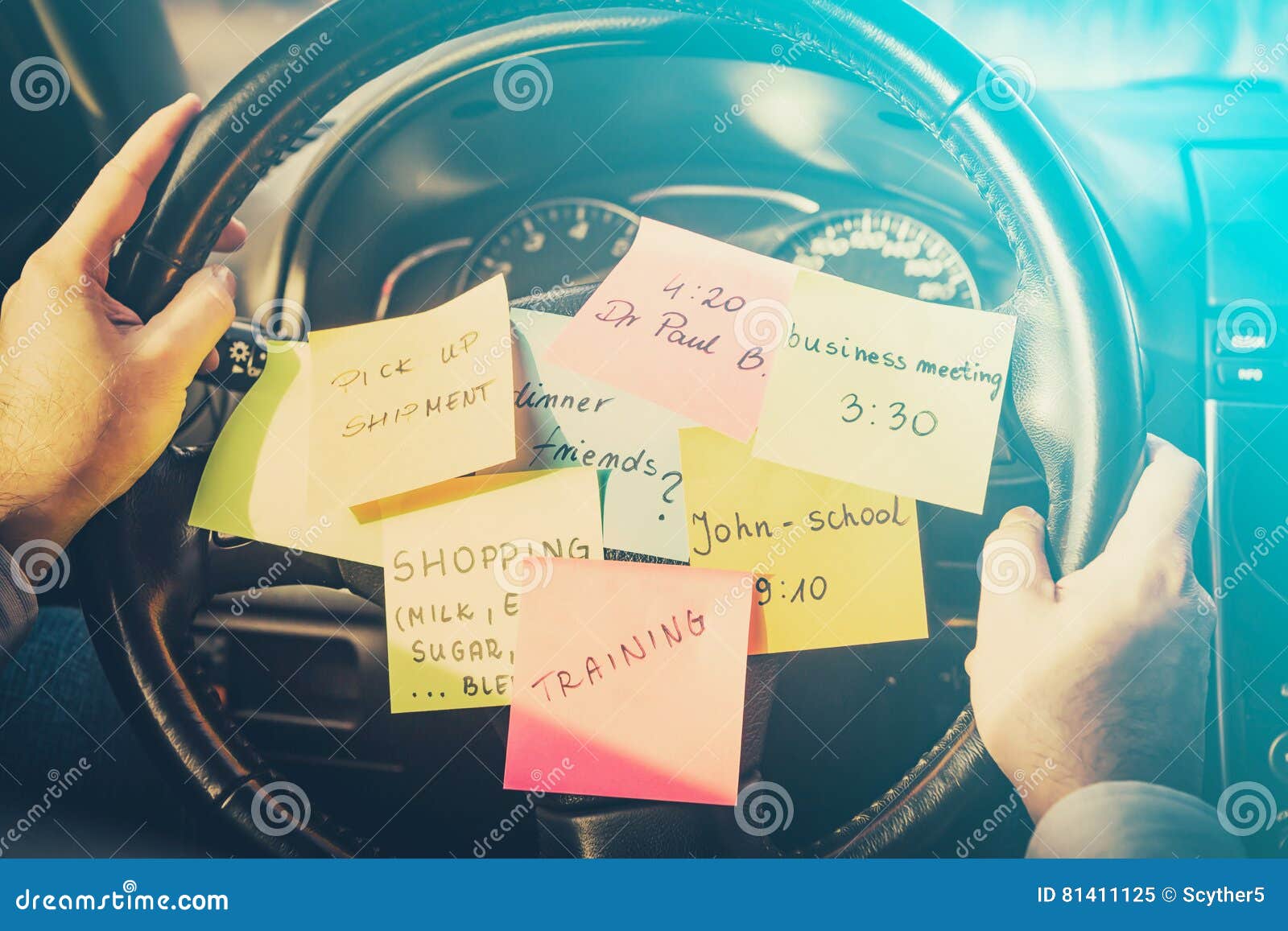 Busy Work Do Post Notes List Chaotic Concept Stock Image - Image of ...