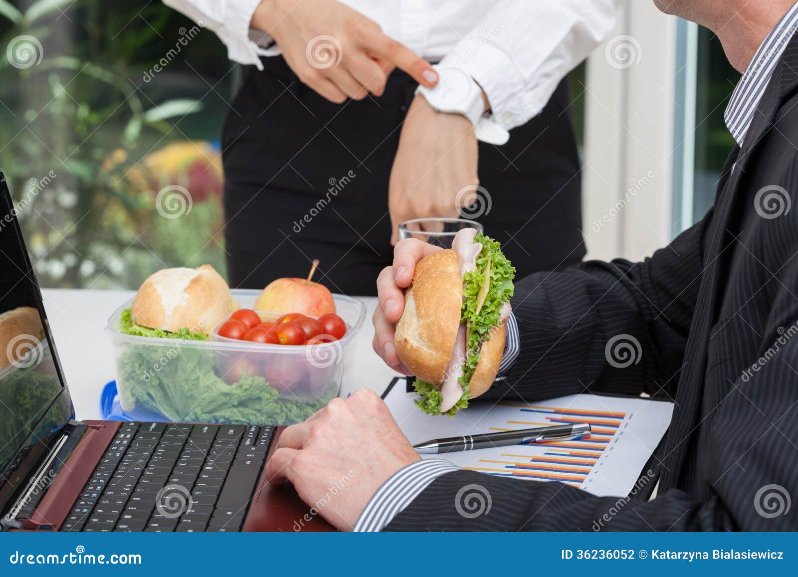 Busy Worker with His Angry Boss Stock Photo - Image of businessman ...
