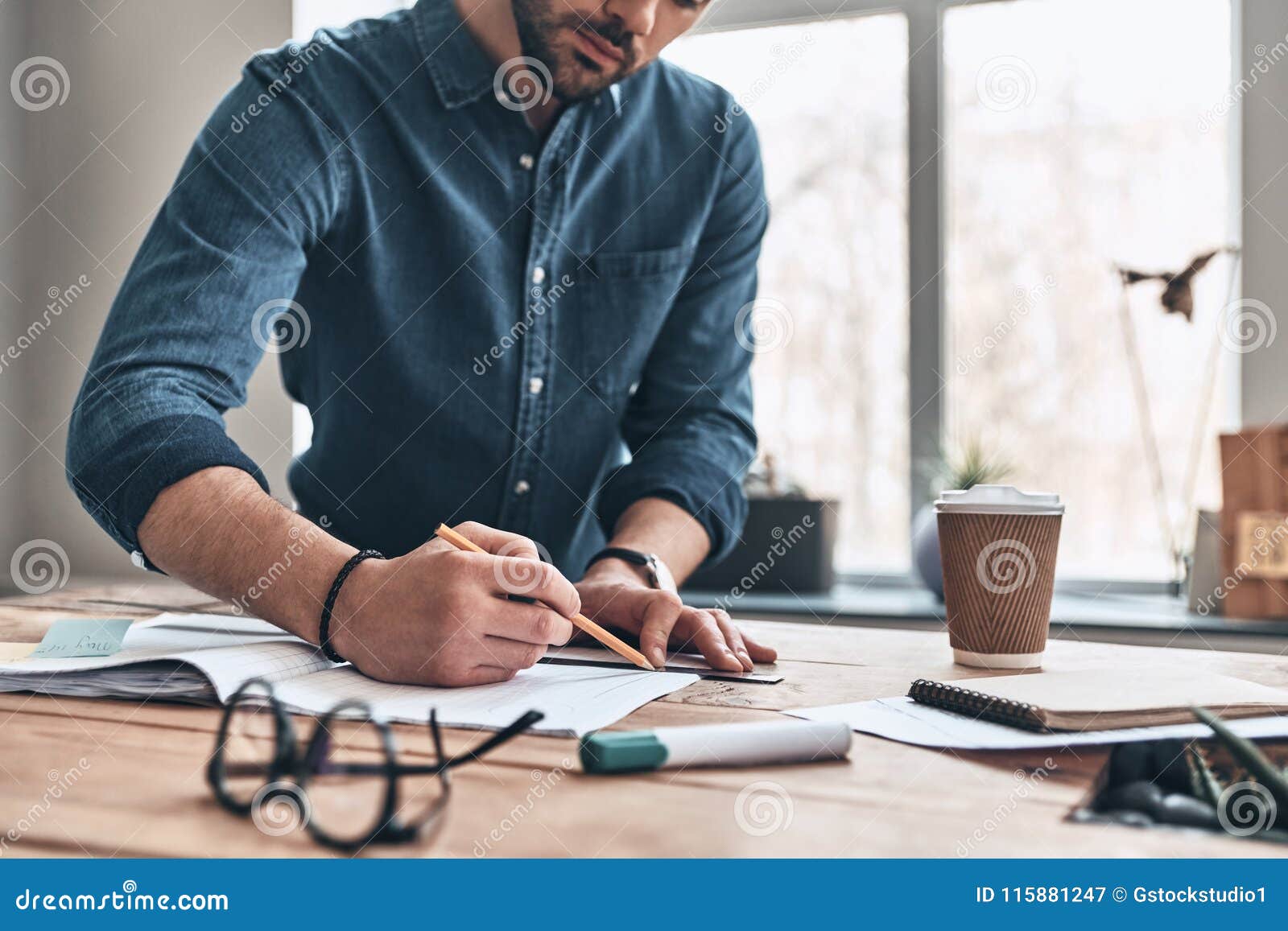 Busy working day. stock image. Image of creative, businessman - 115881247