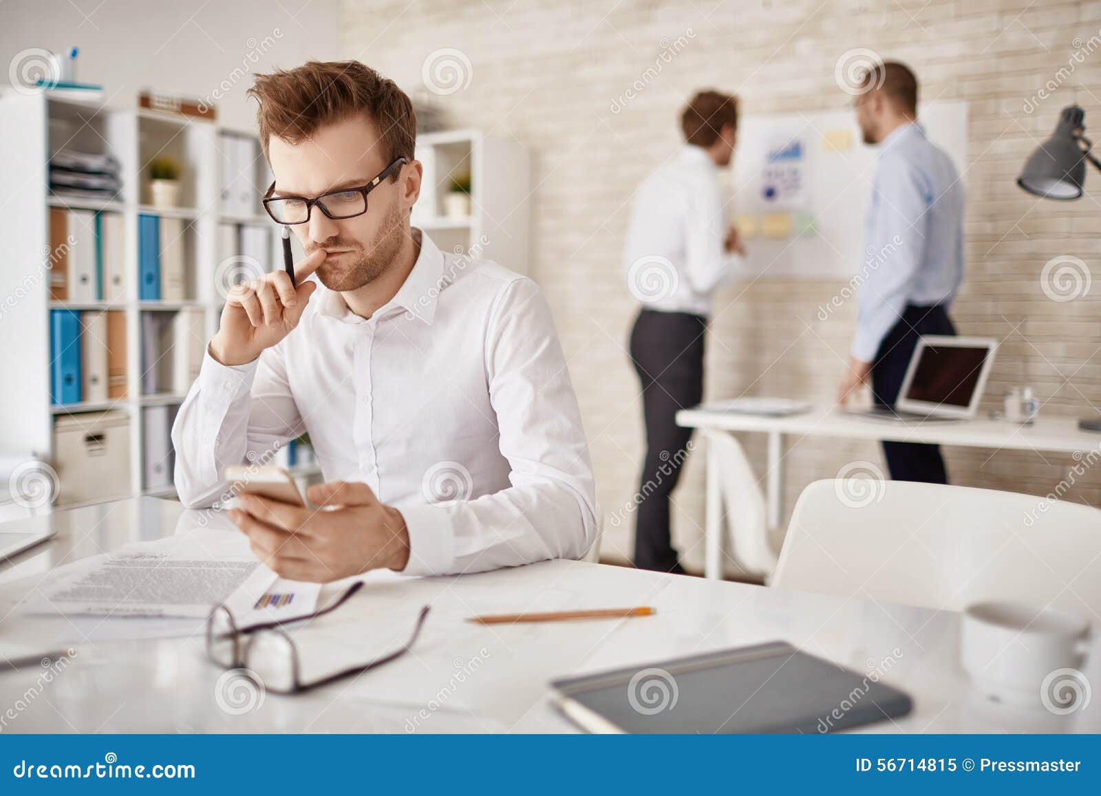 Busy working stock image. Image of young, profession - 56714815