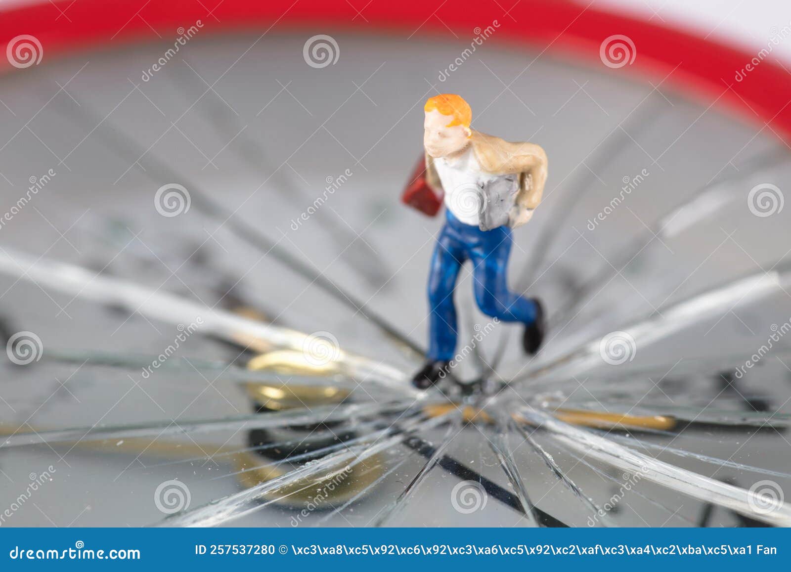 Busy Young People Walking on Broken Clocks Stock Photo - Image of ...