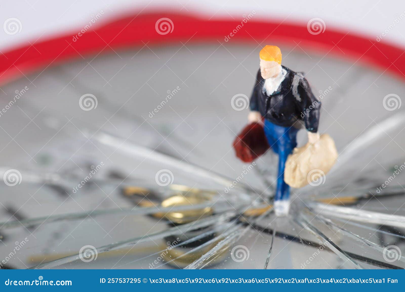 Busy Young People Walking on Broken Clocks Stock Image - Image of alarm ...